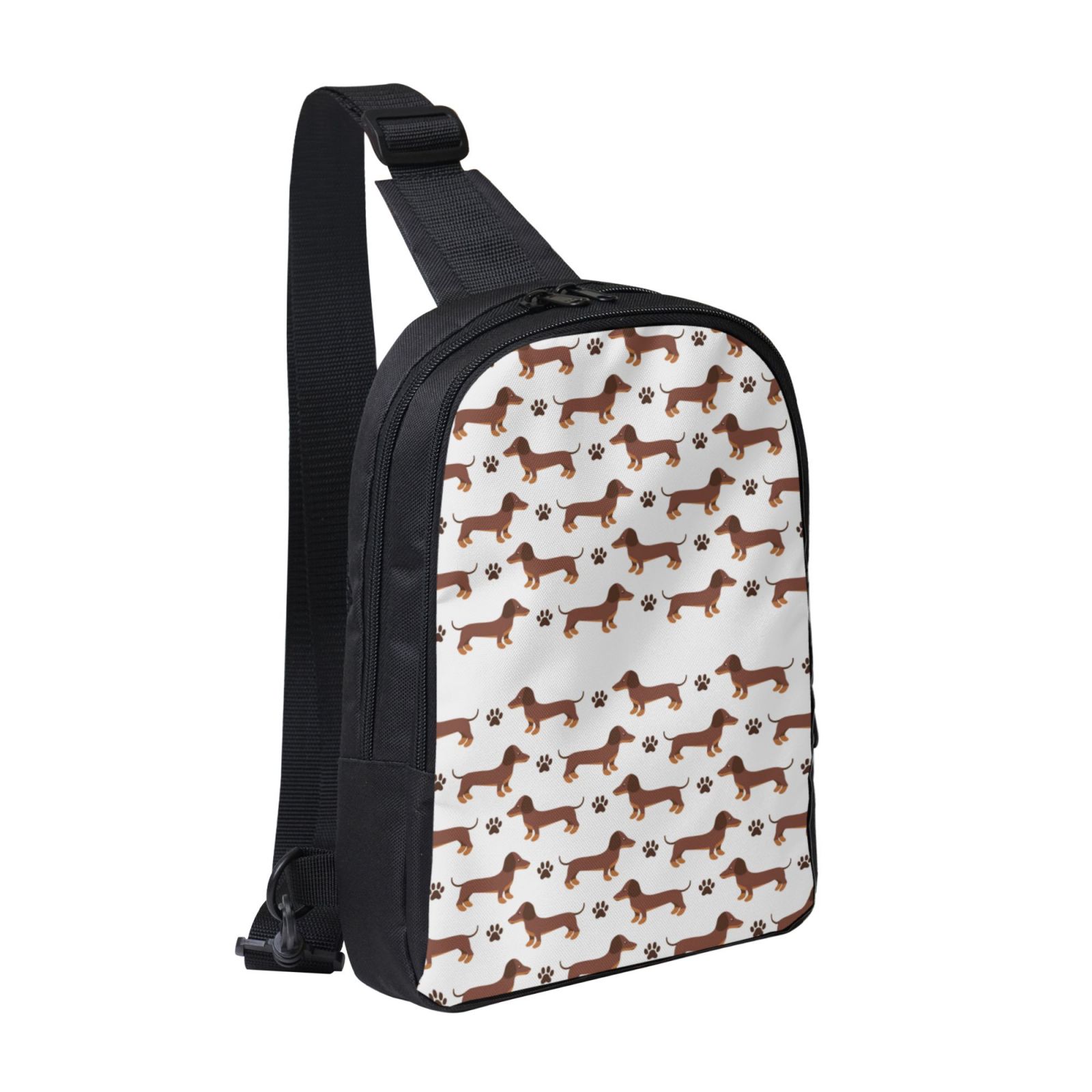 Rocae Dachshund Dog Puppy for Lightweight Chest Bag Dual Pocket ...