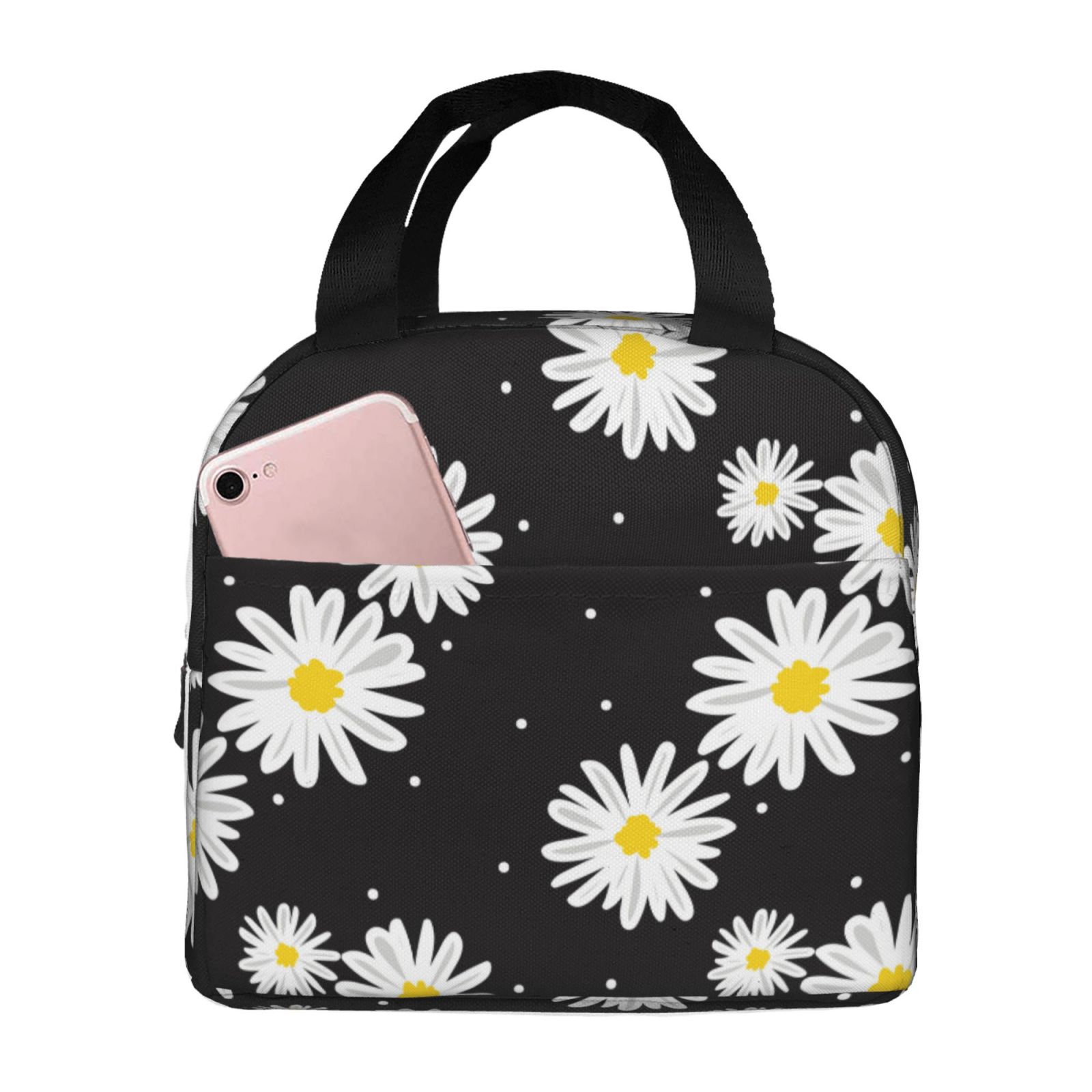 Rocae Daisies Flowers for Insulated Lunch Bag for Women Men,Large Lunch ...