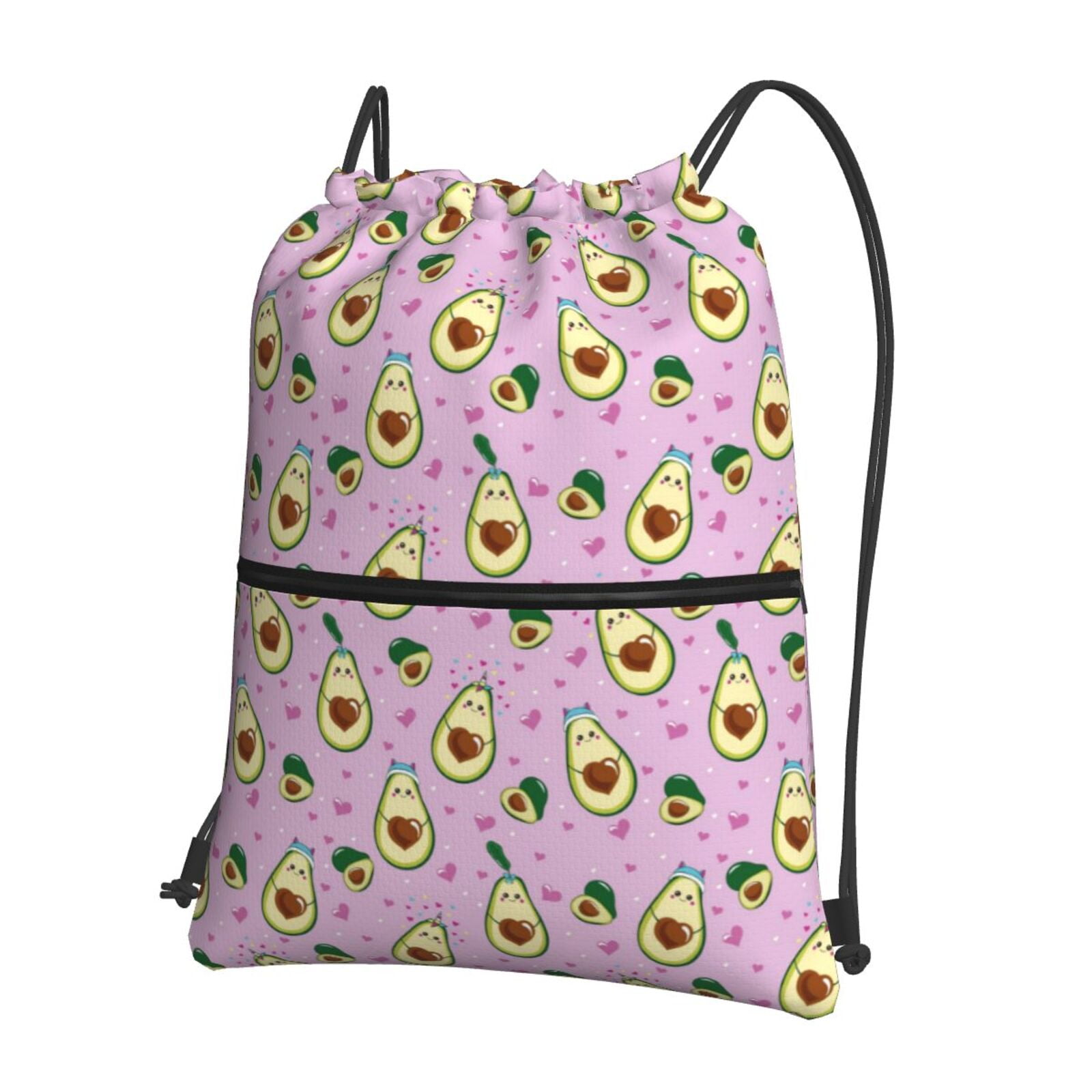 Rocae Different Avocados for Drawstring zipper Backpack Gym Backpack ...