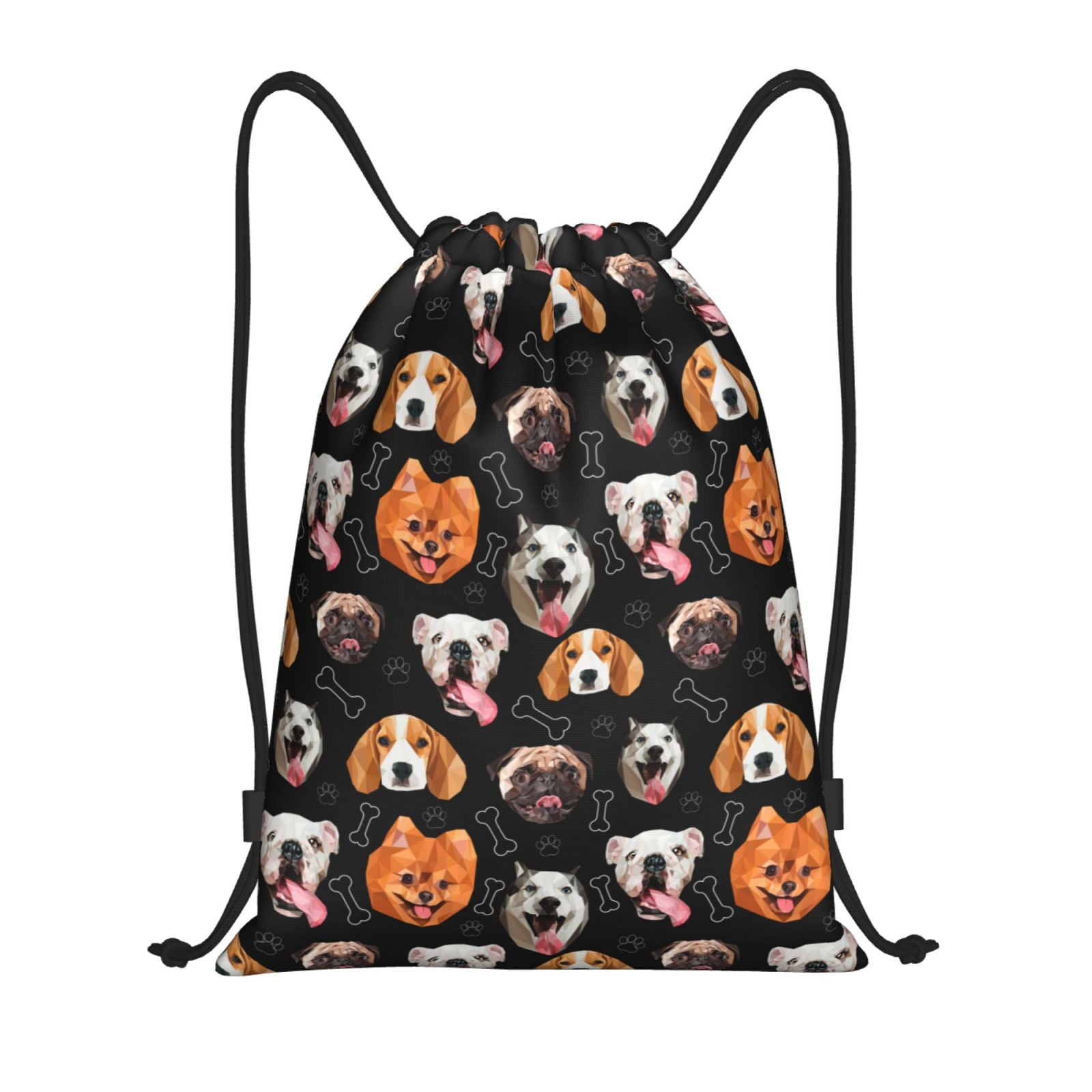 Rocae Different Breeds Of Dogs for Gym Bag Drawstring Bags Gym Backpack ...