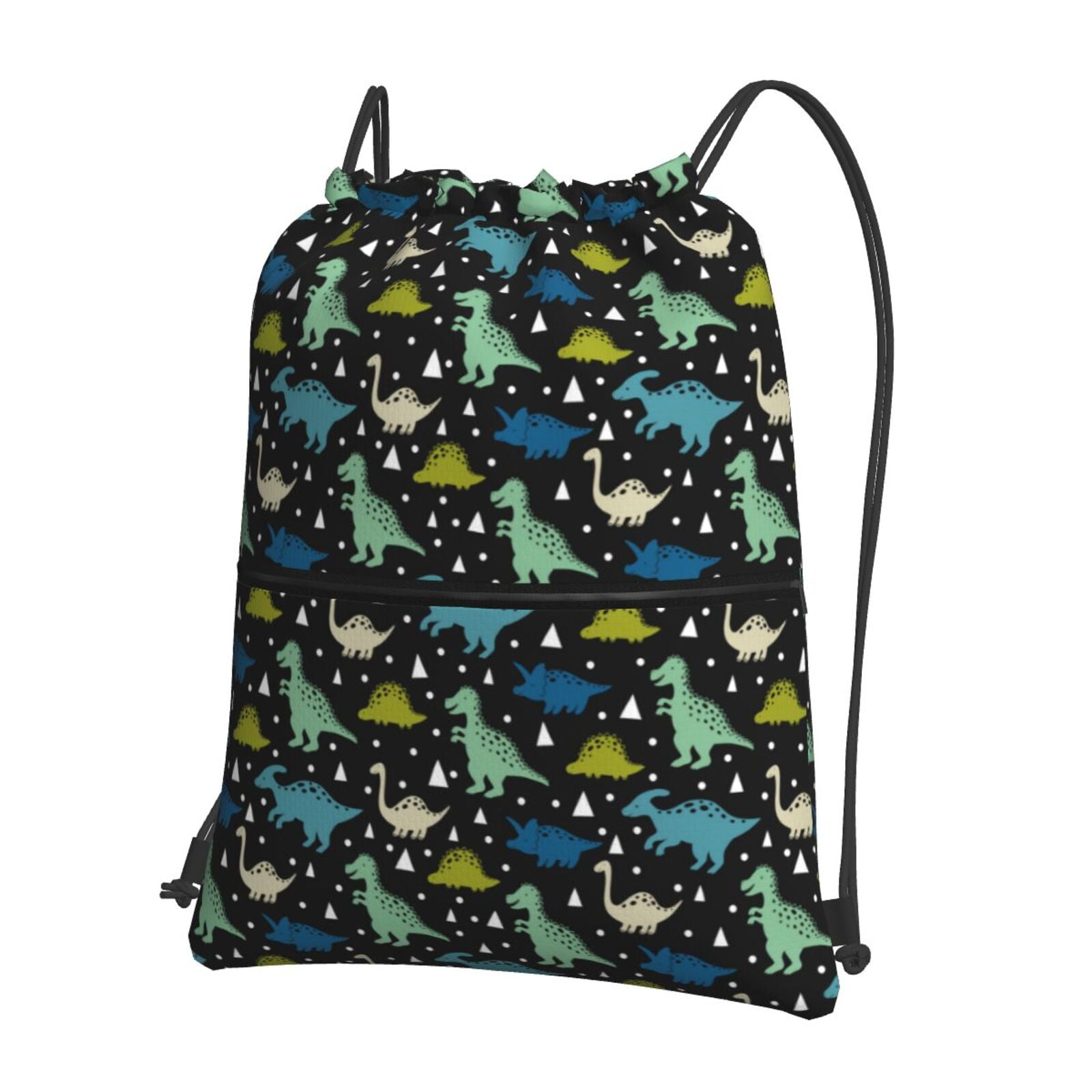 Rocae Dinosaur for Drawstring zipper Backpack Gym Backpack Bag for Men ...
