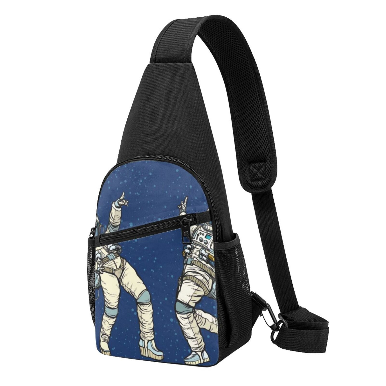 Rocae Disco party Astronaut Dancing for Sling Bag Chest Shoulder ...