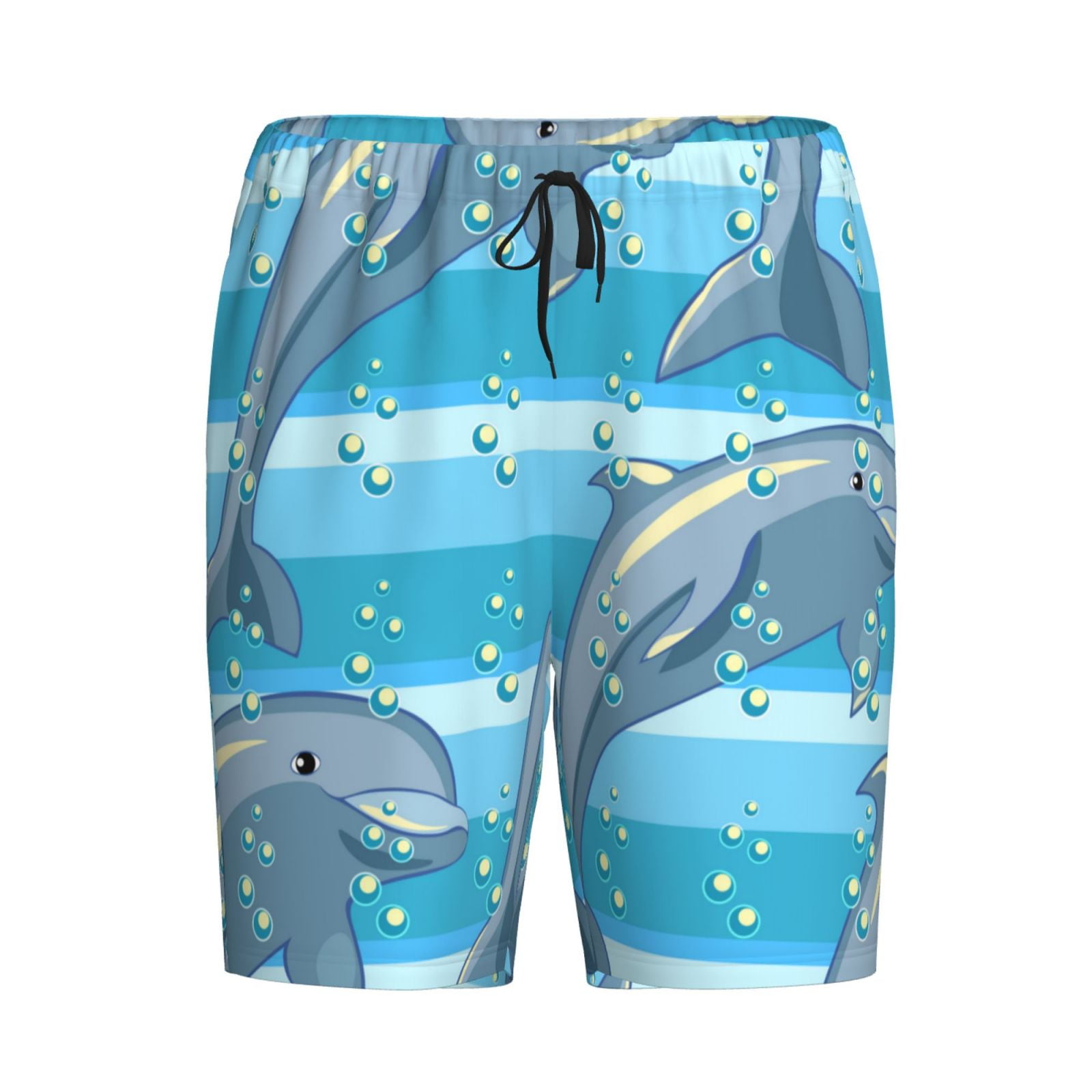 Rocae Dolphin for Men's Soft Sleep Pajama Shorts, Waistband and Pockets ...