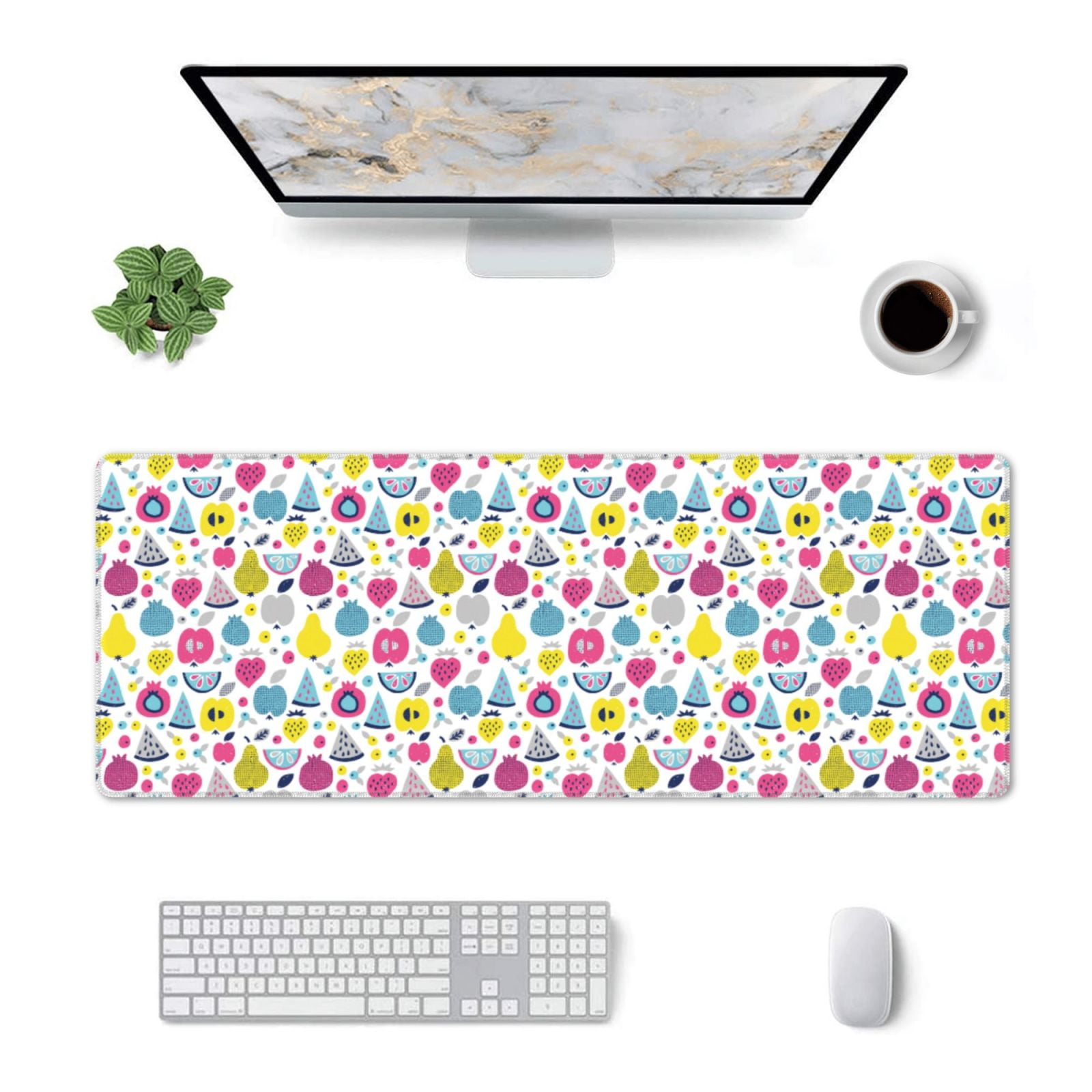 Rocae Doodle Fruits for Gaming Mouse Pad, Mouse Pad Large, Office ...
