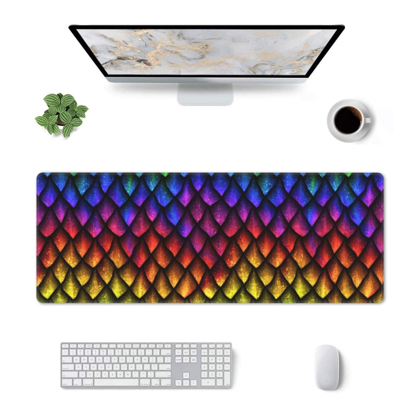 Rocae Dragon Scales for Gaming Mouse Pad, Mouse Pad Large, Office ...