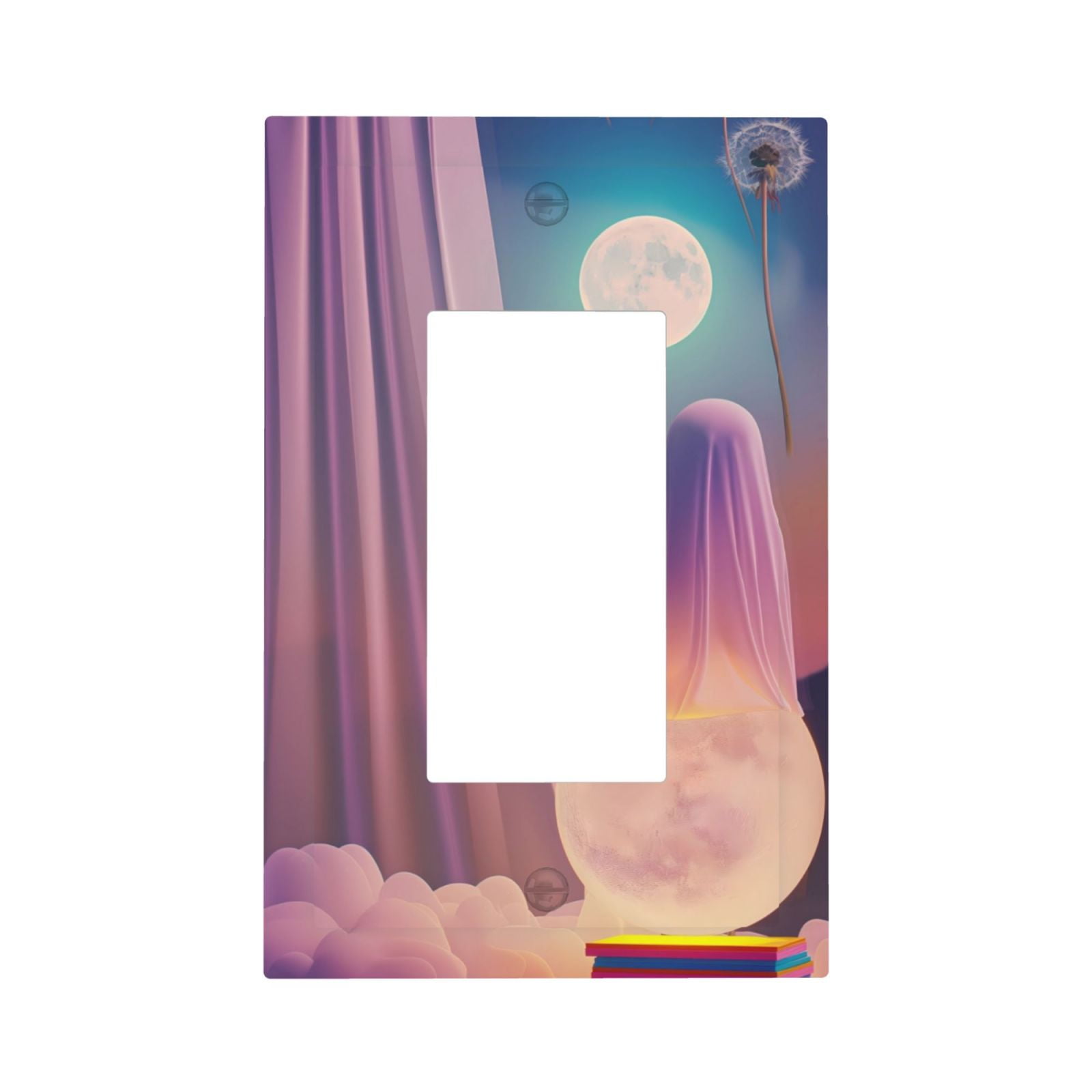 Rocae Dreamy Moonlit Window for Decorator Light Switch or Receptacle ...