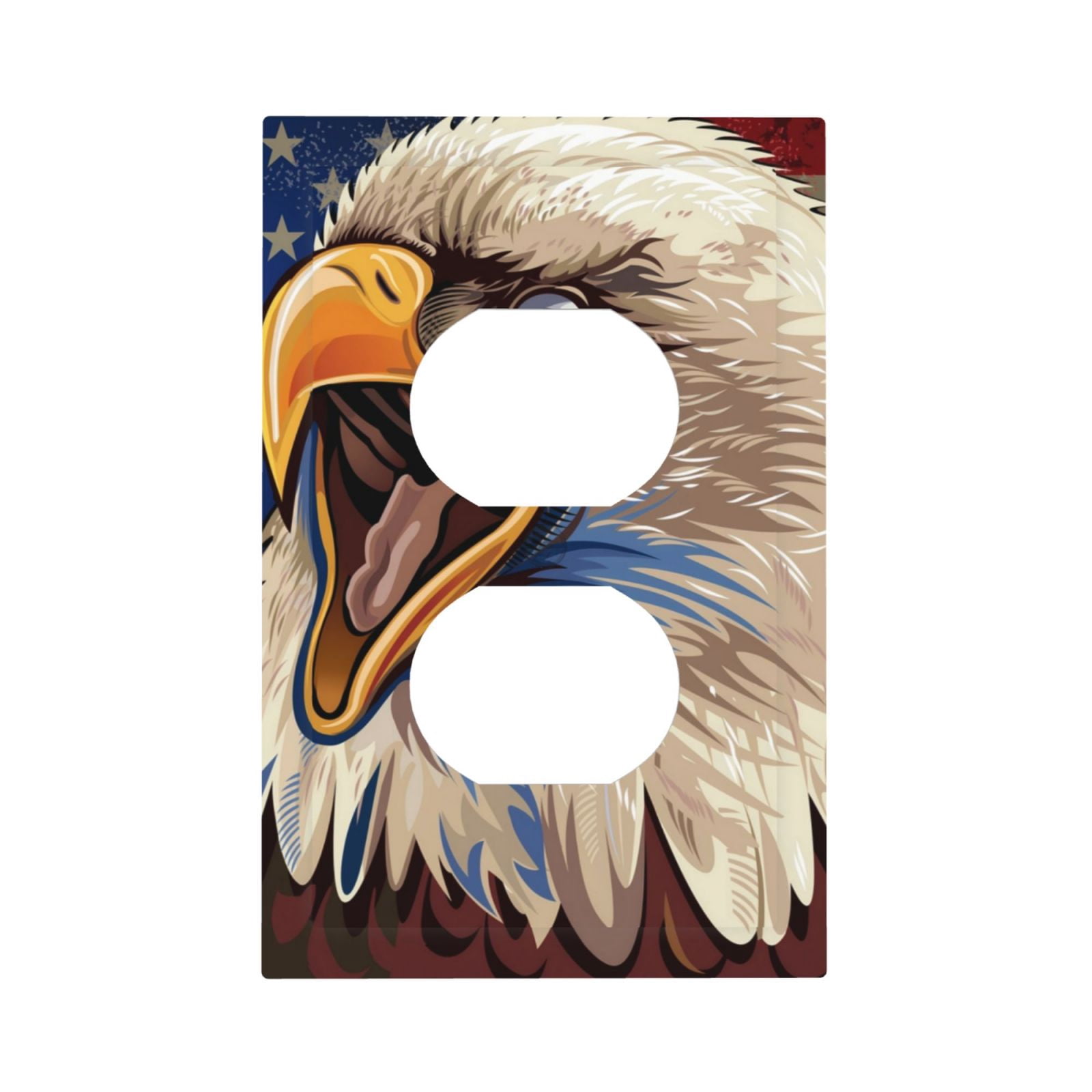Rocae Eagle With USA Flags for Decorator Light Switch or Receptacle ...