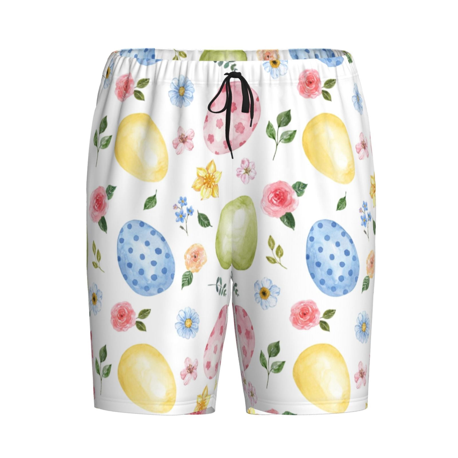 Rocae Easter Egg3 for Men's Soft Sleep Pajama Shorts, Waistband and ...