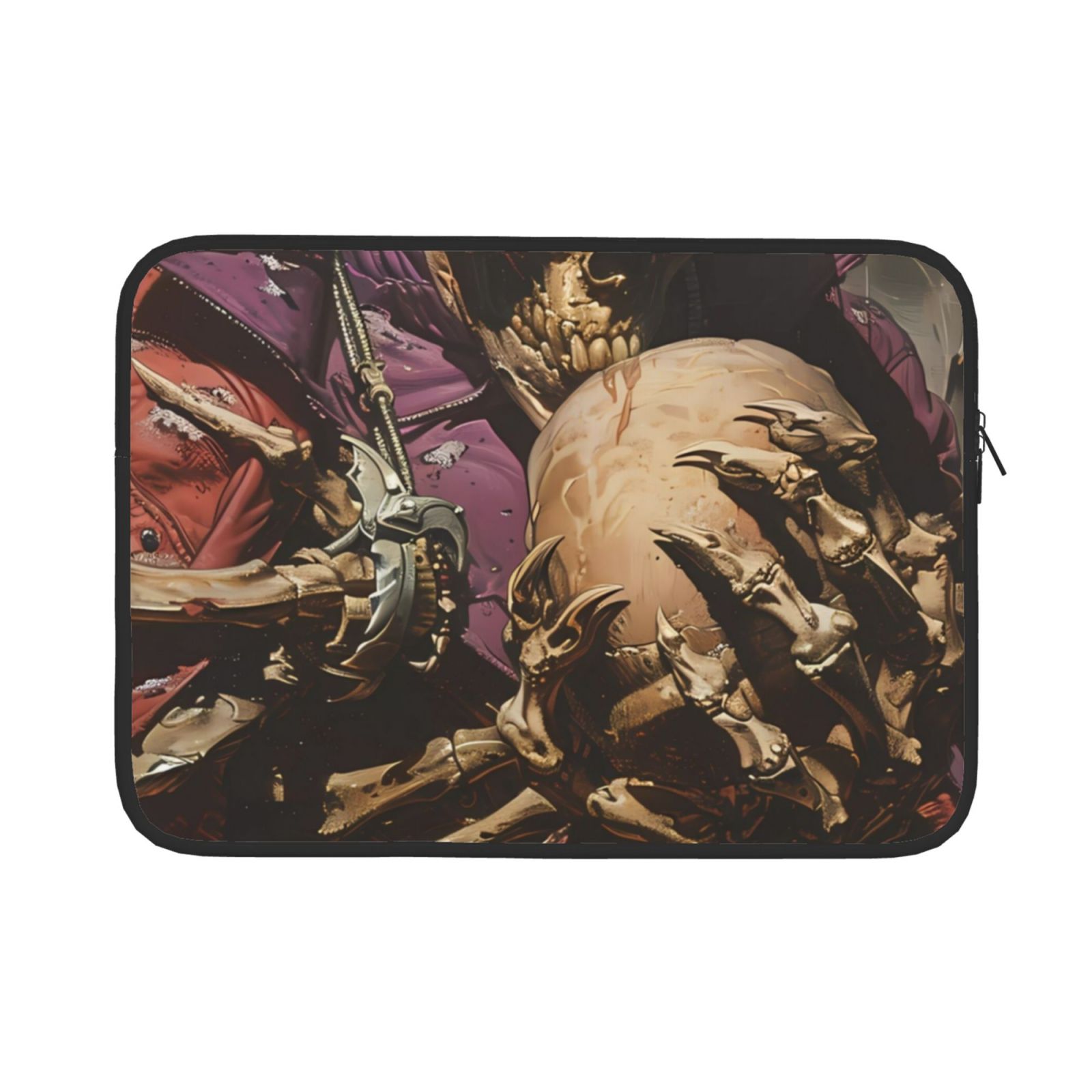 Rocae Eerie Skull Holding Another for Classic Slim Ergonomic Briefcase ...