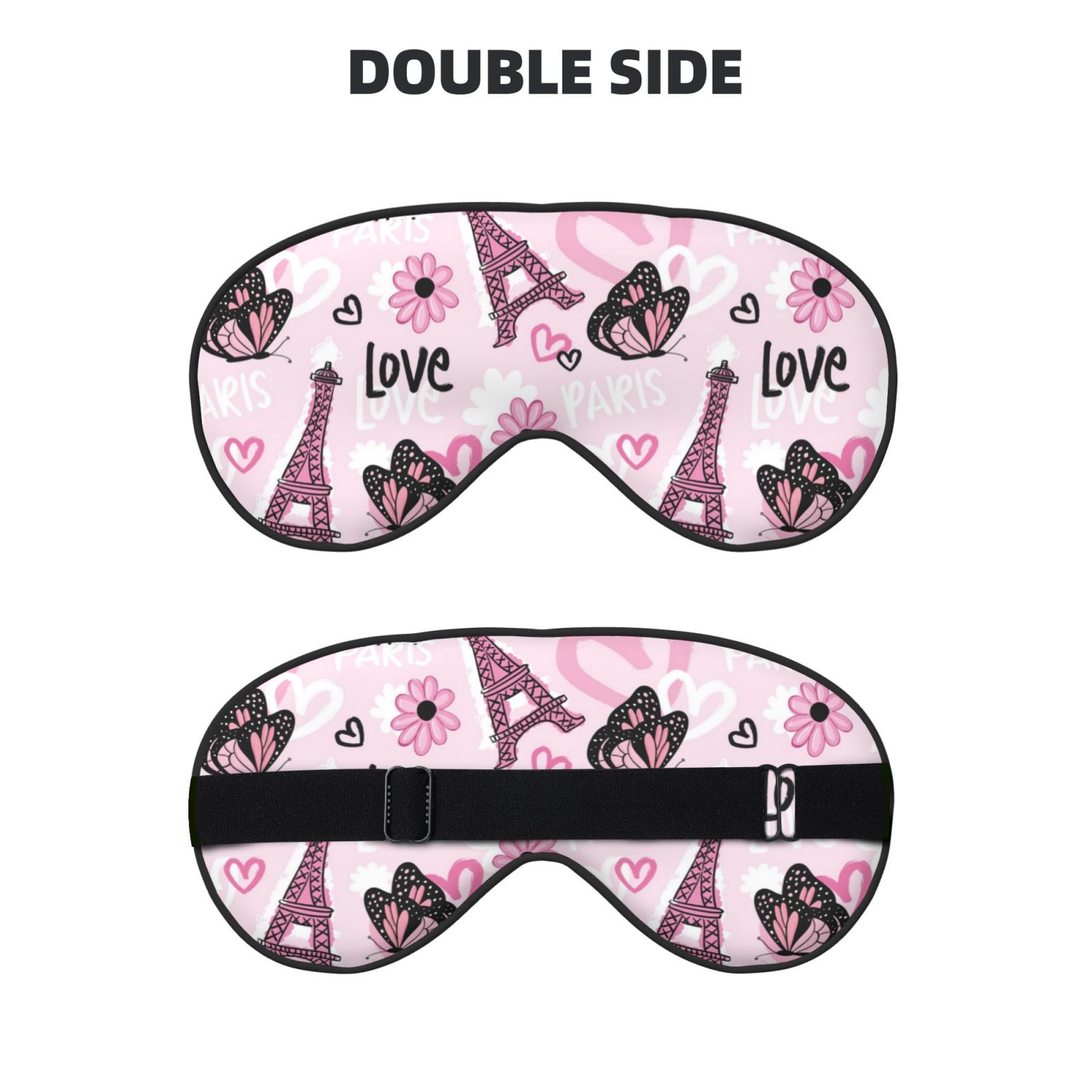 Rocae Eiffel Tower and Butterflies for Mask for Women Men, Luxury Eye ...