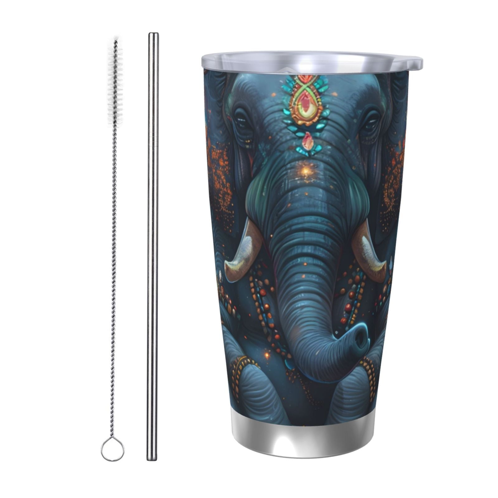 Rocae Exotic Elephant for 20 Ounces Stainless Steel Insulted Tumbler ...