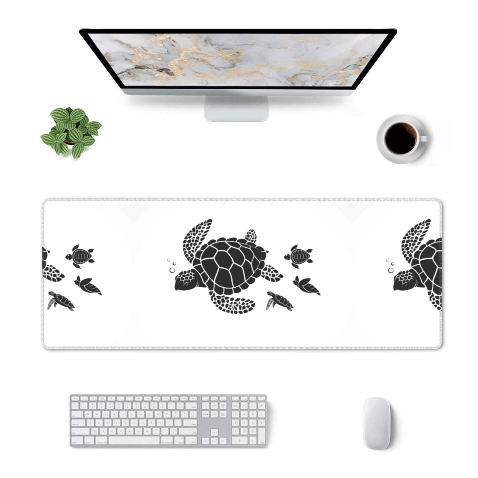 Rocae Family Of Sea Turtles for Gaming Mouse Pad, Mouse Pad Large ...