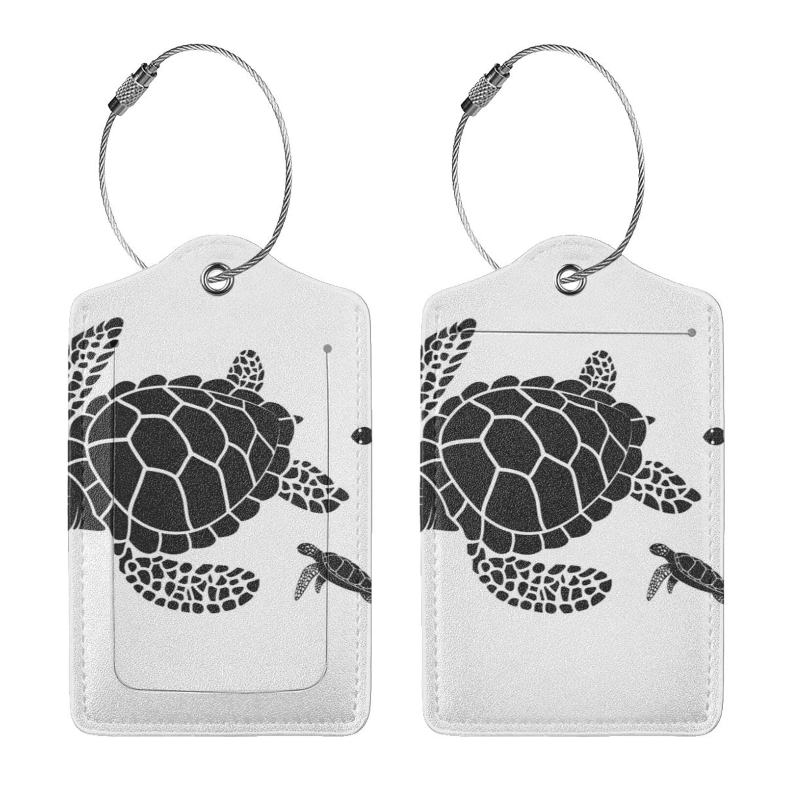 Rocae Family Of Sea Turtles for Leather Luggage Baggage Tags ID Label ...