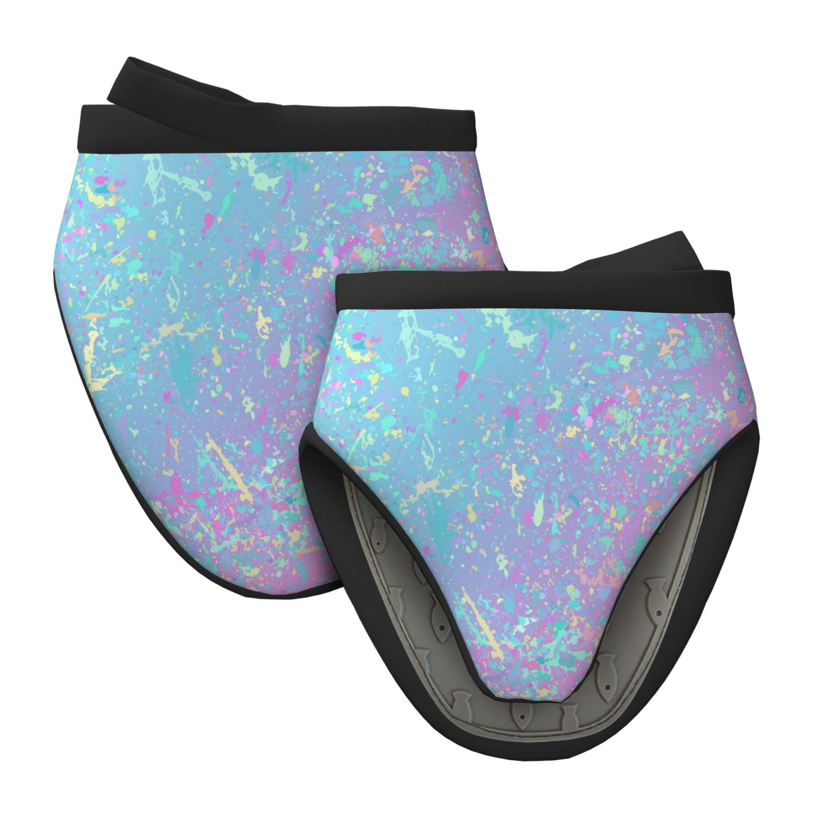 Rocae Fantasy Gradient for Mini Oven Mitts Rubber Oven Glove, Kitchen ...