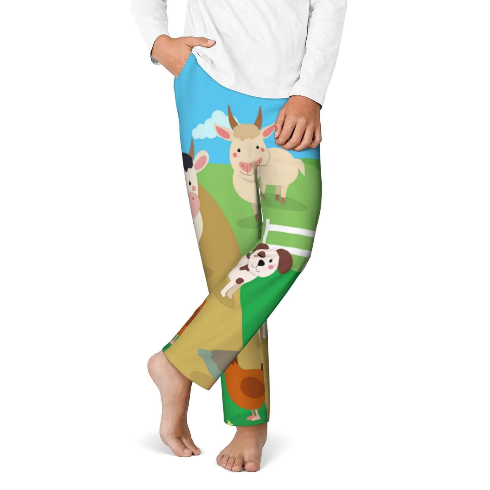Rocae Farm Animals for Teenagers' Pajama Pants,Girls lounge pants ...