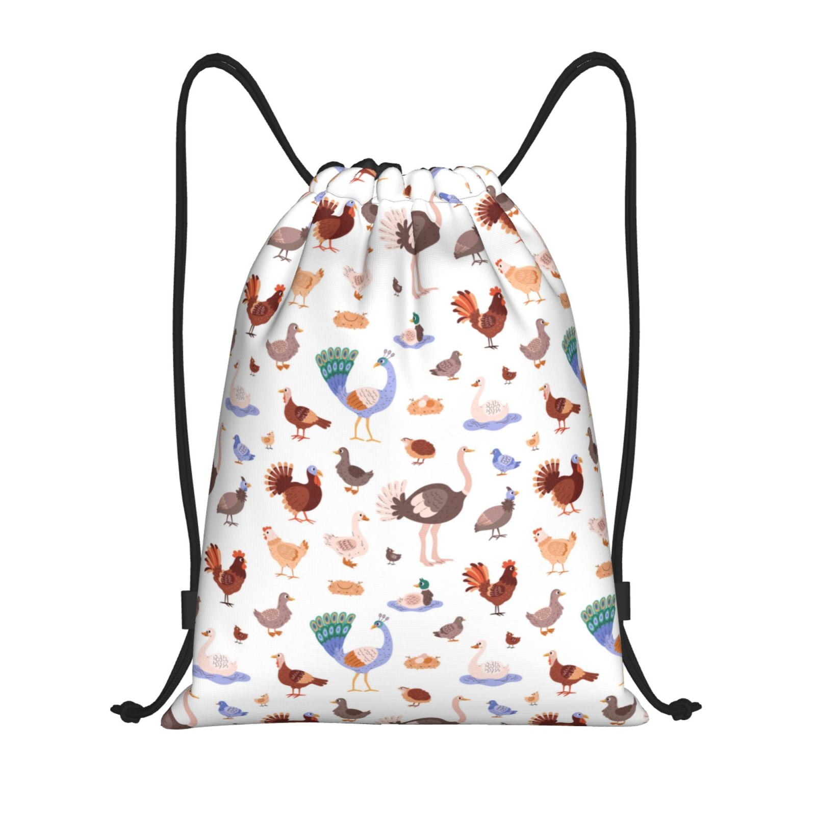Rocae Farm Birds Goose for Gym Bag Drawstring Bags Gym Backpack for Gym ...