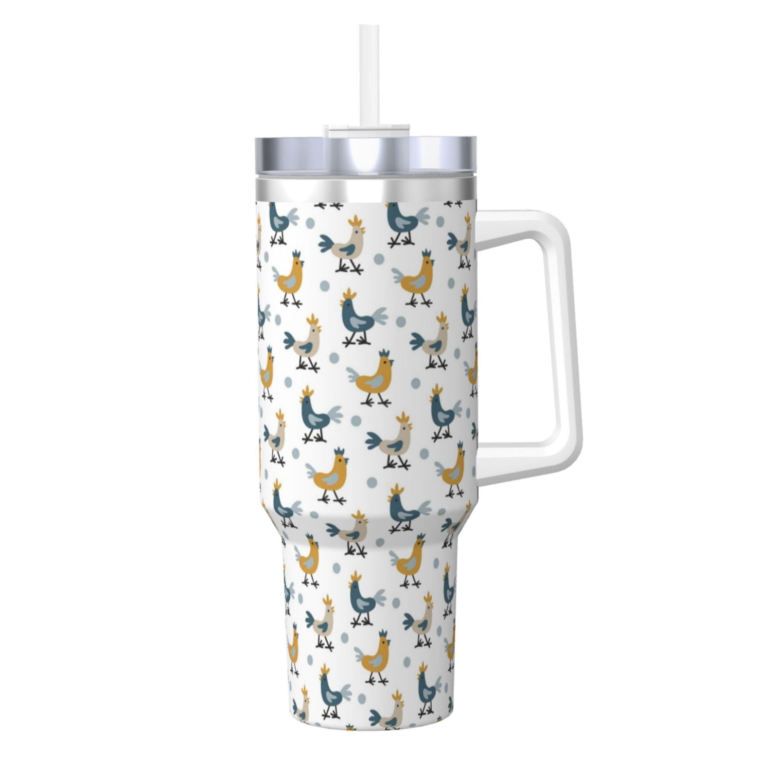 Rocae Farm Roosters for 40OZ Ice Bully With Handle Keeps Drinks Hot or ...