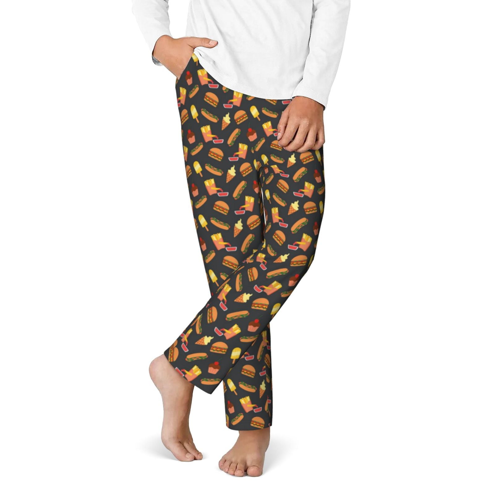 Rocae Fast Food for Teenagers' Pajama Pants,Girls lounge pants,Perfect ...