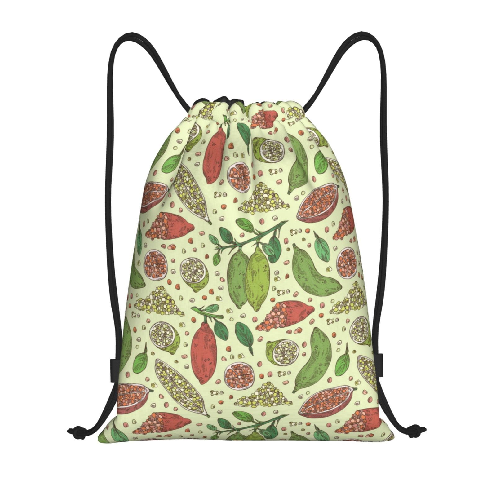 Rocae Finger Lime Fruits for Gym Bag Drawstring Bags Gym Backpack for ...