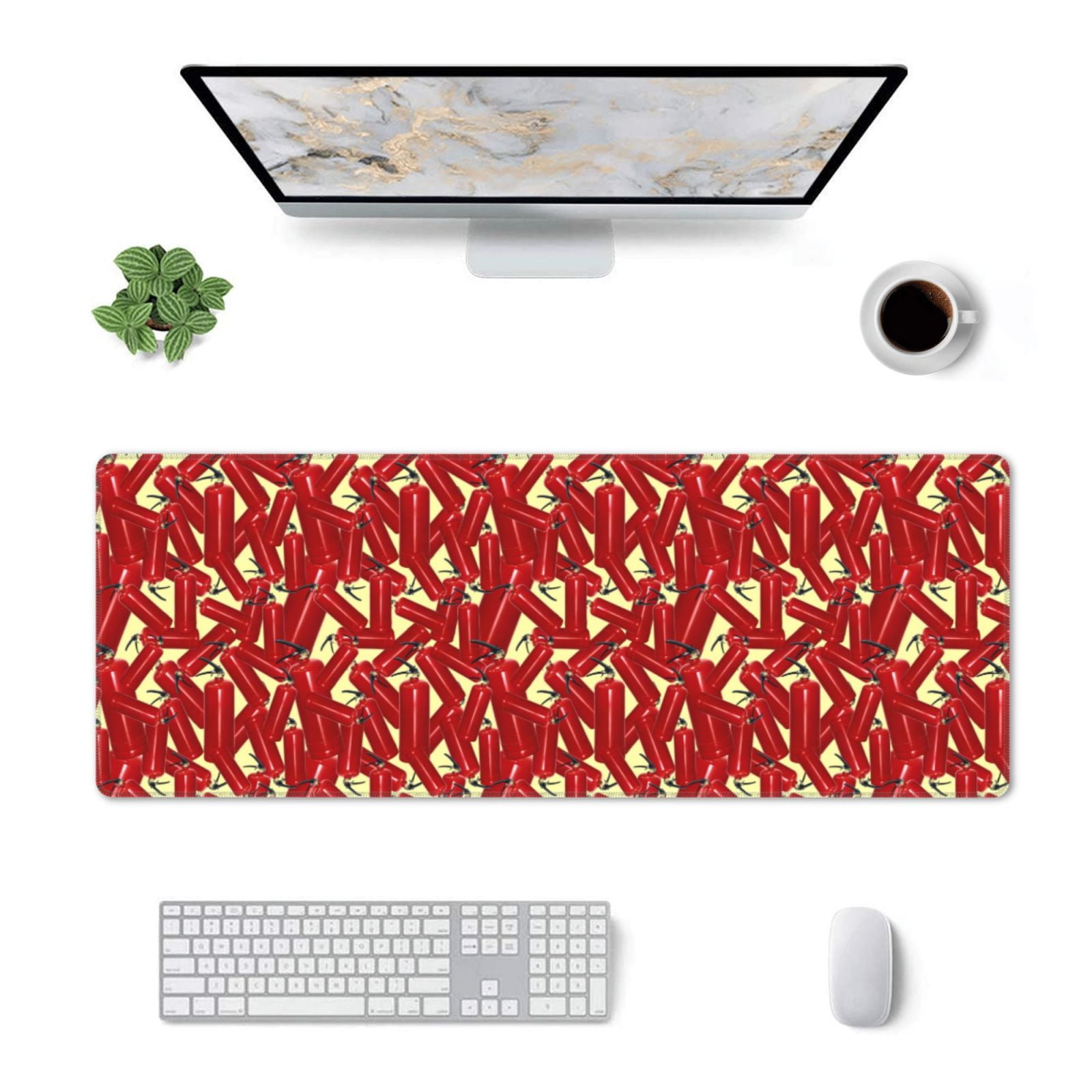Rocae Fire Extinguisher for Gaming Mouse Pad, Mouse Pad Large, Office ...