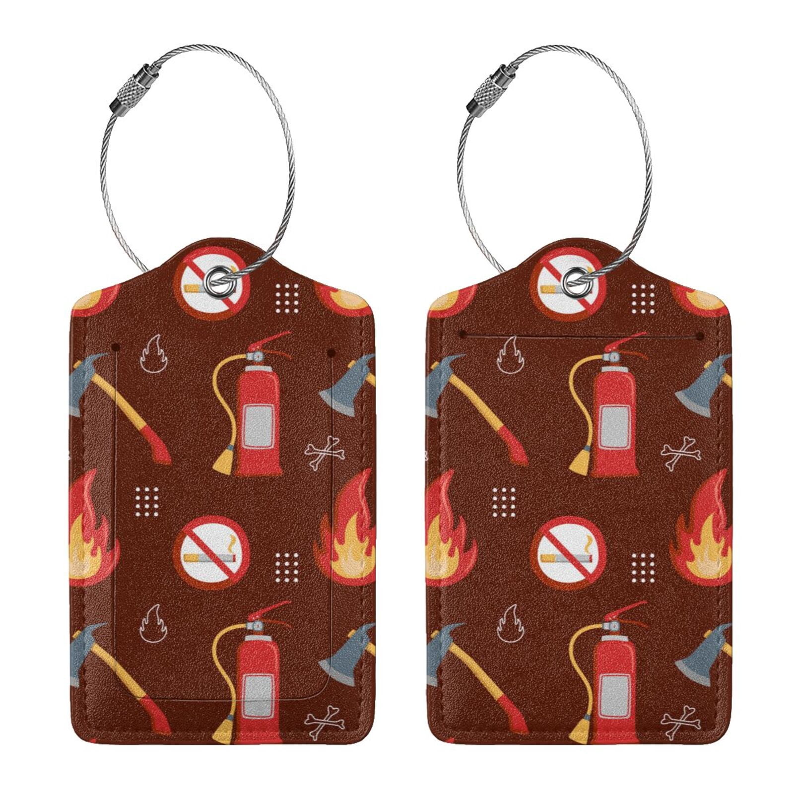 Rocae Fire Extinguisher for Leather Luggage Baggage Tags ID Label ...