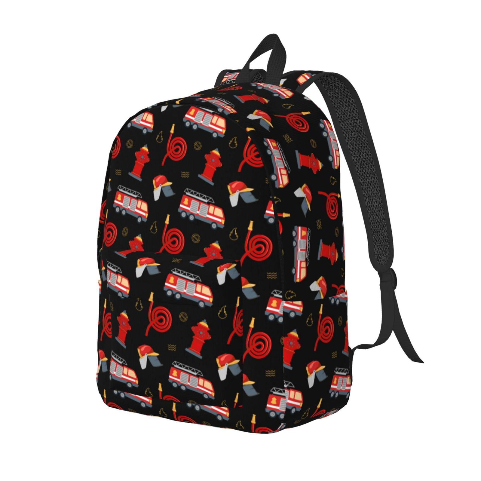 Rocae Fire Fighting for Canvas College Laptop Backpack for Men Women ...