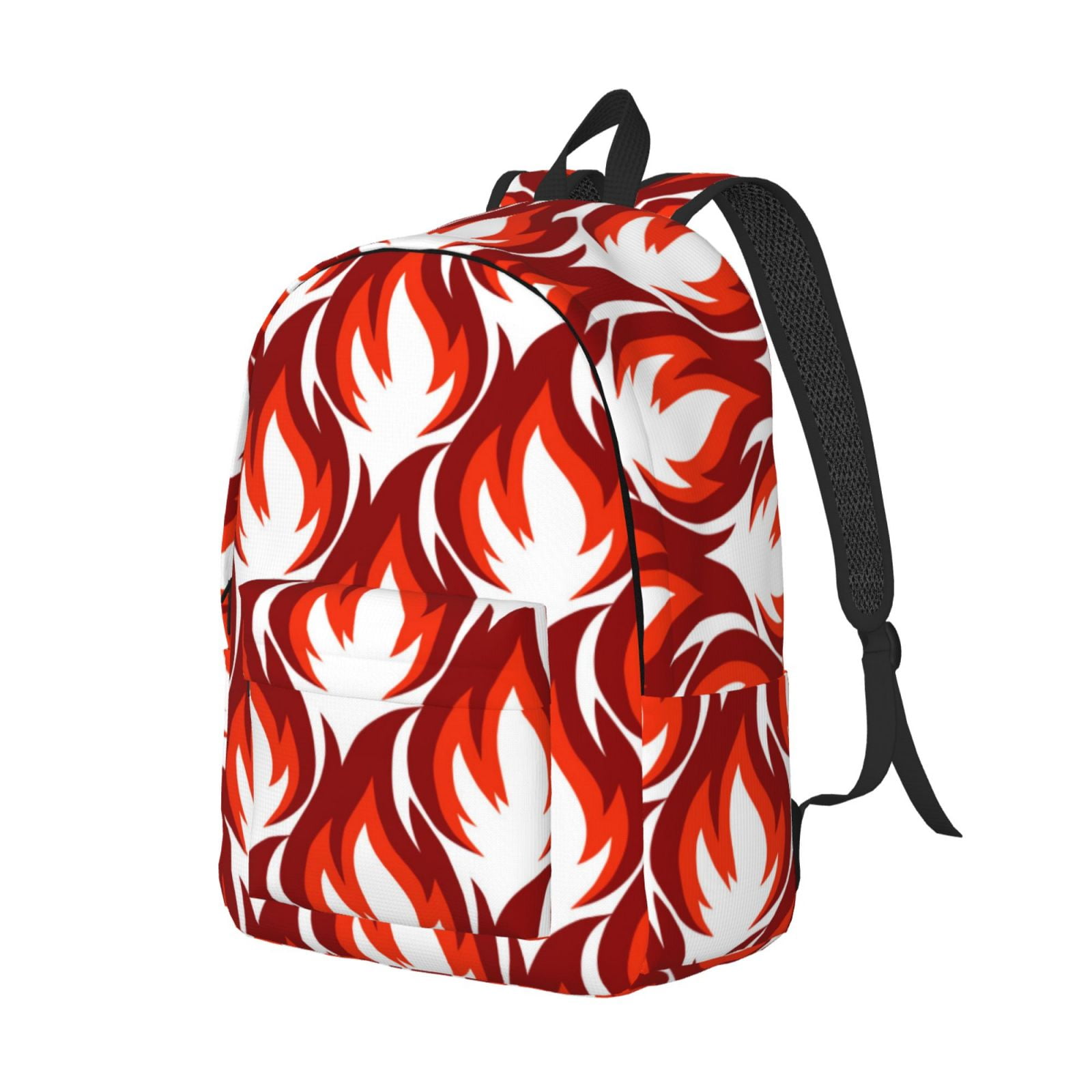 Rocae Fire Symbols for Durable Canvas Backpack Leisure Large Bag Travel ...