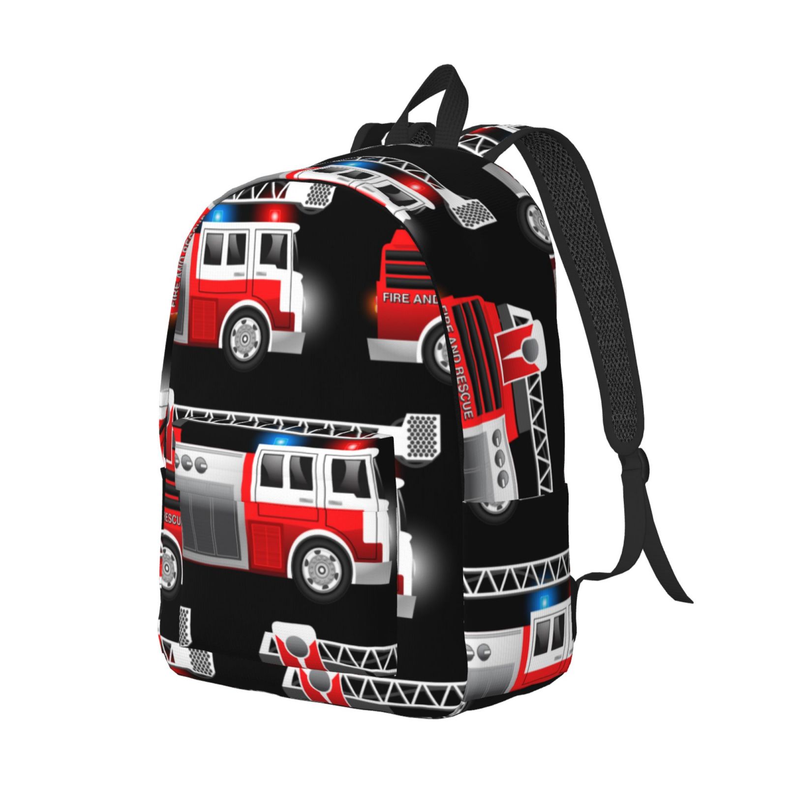 Rocae Fire and Rescue Truck for Durable Canvas Backpack Leisure Large ...
