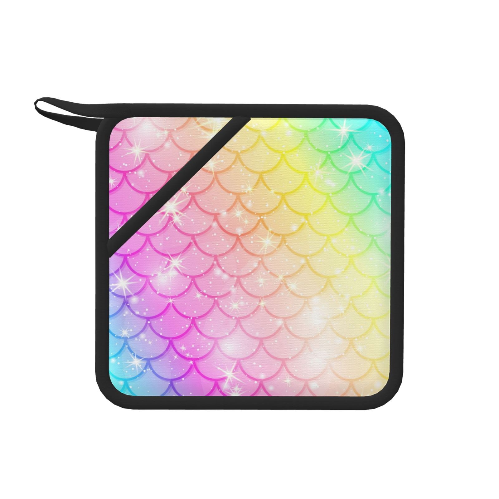 Rocae Fish Scale for Square Silicone Anti-scalding Mat Trivet Hot Pads ...