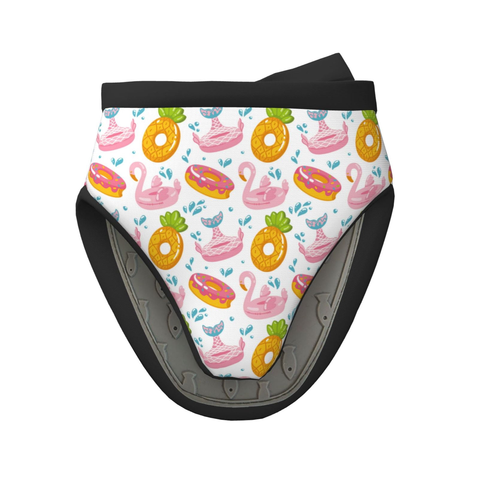 Rocae Flamingo And Pineapple for Mini Oven Mitts Rubber Oven Glove ...