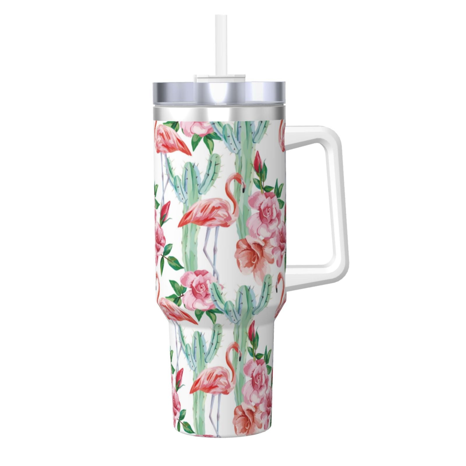 Rocae Flamingo Flower for 40OZ Ice Bully With Handle Keeps Drinks Hot ...