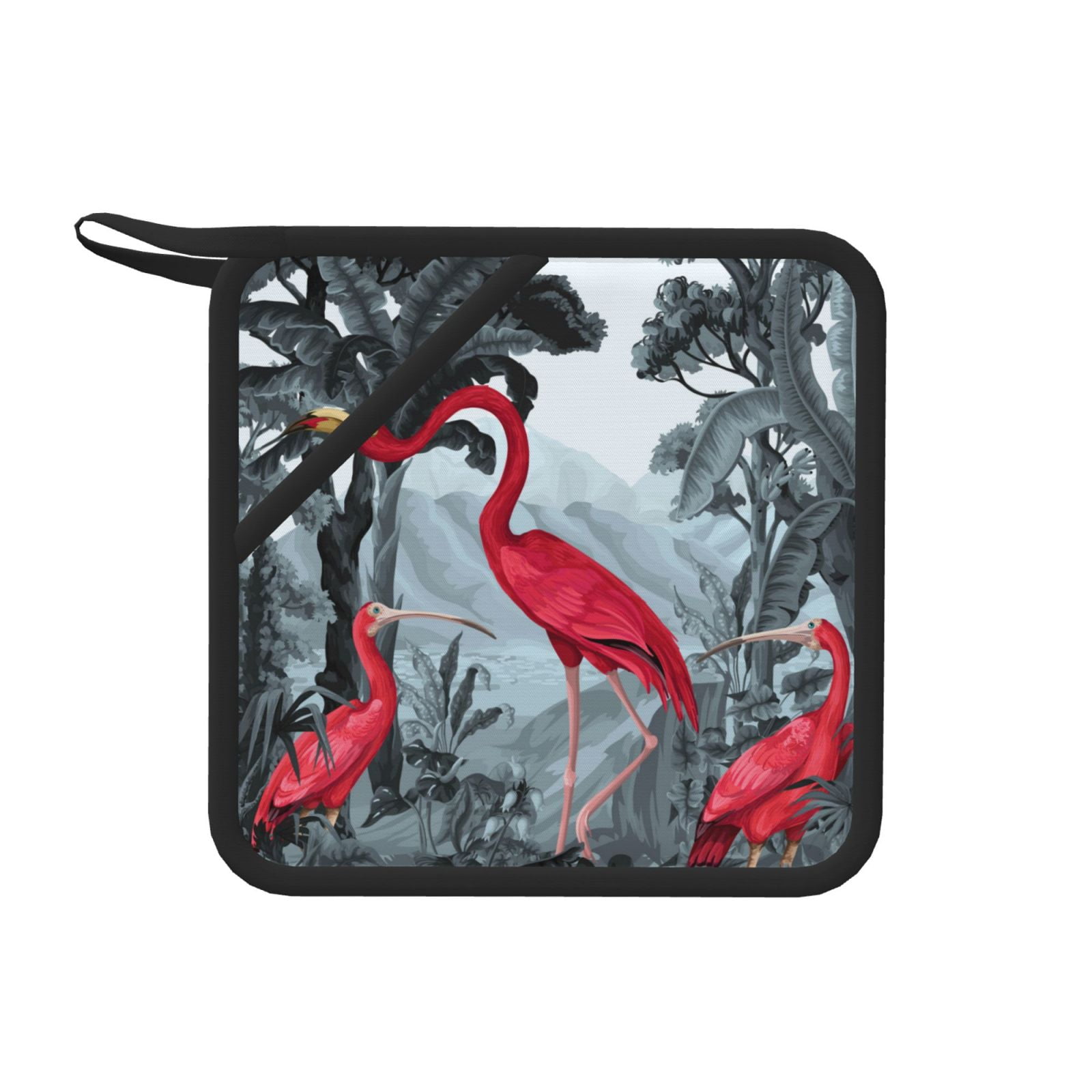 Rocae Flamingo On The Jungle for Square Silicone Anti-scalding Mat ...