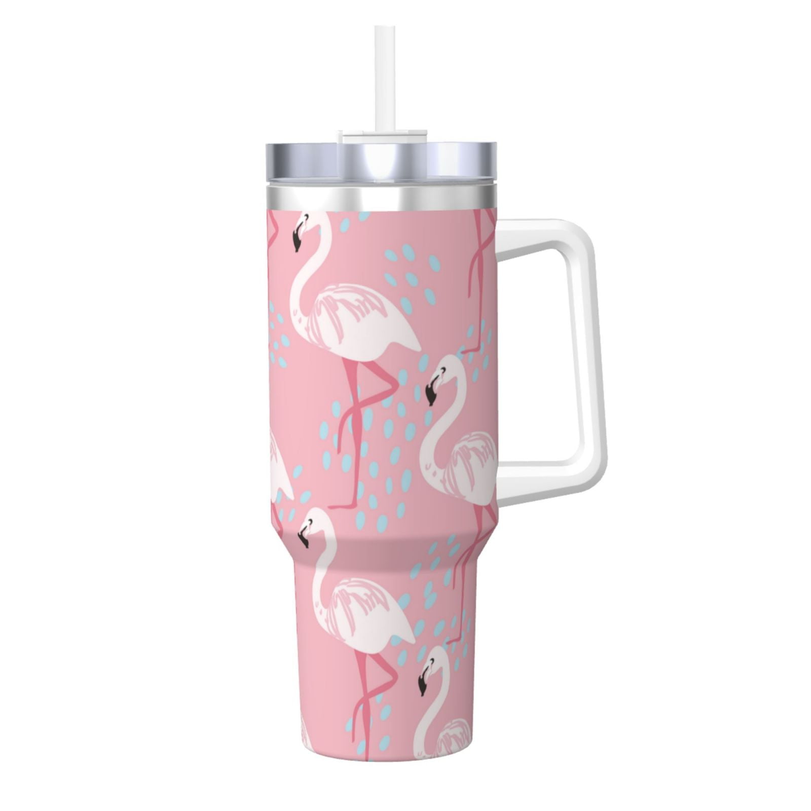 Rocae Flamingo for 40OZ Ice Bully With Handle Keeps Drinks Hot or Cold ...