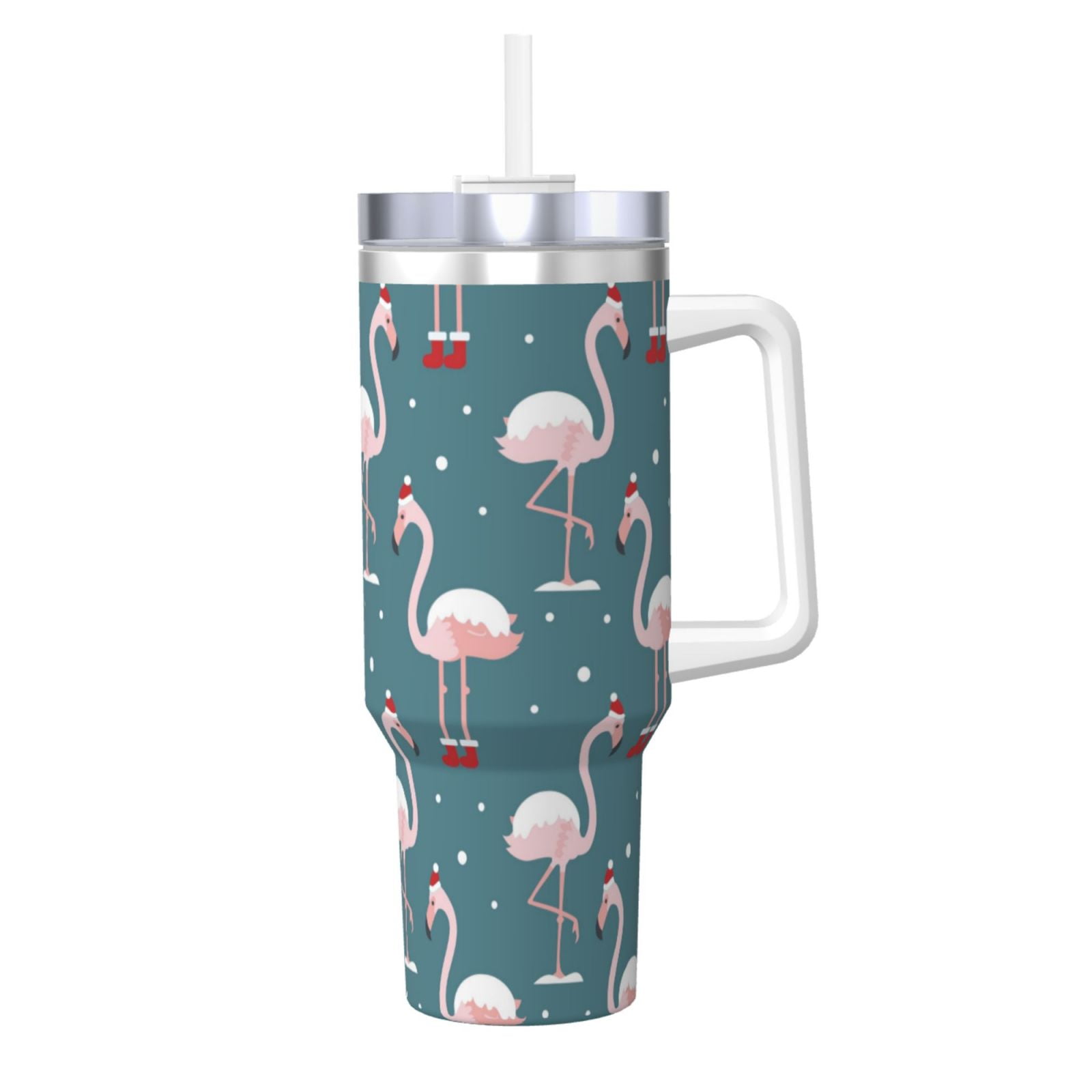 Rocae Flamingo for 40OZ Ice Bully With Handle Keeps Drinks Hot or Cold ...