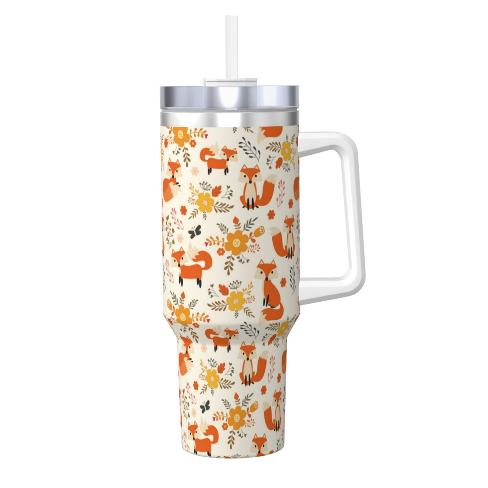 Rocae Flower Fox for 40OZ Ice Bully With Handle Keeps Drinks Hot or ...