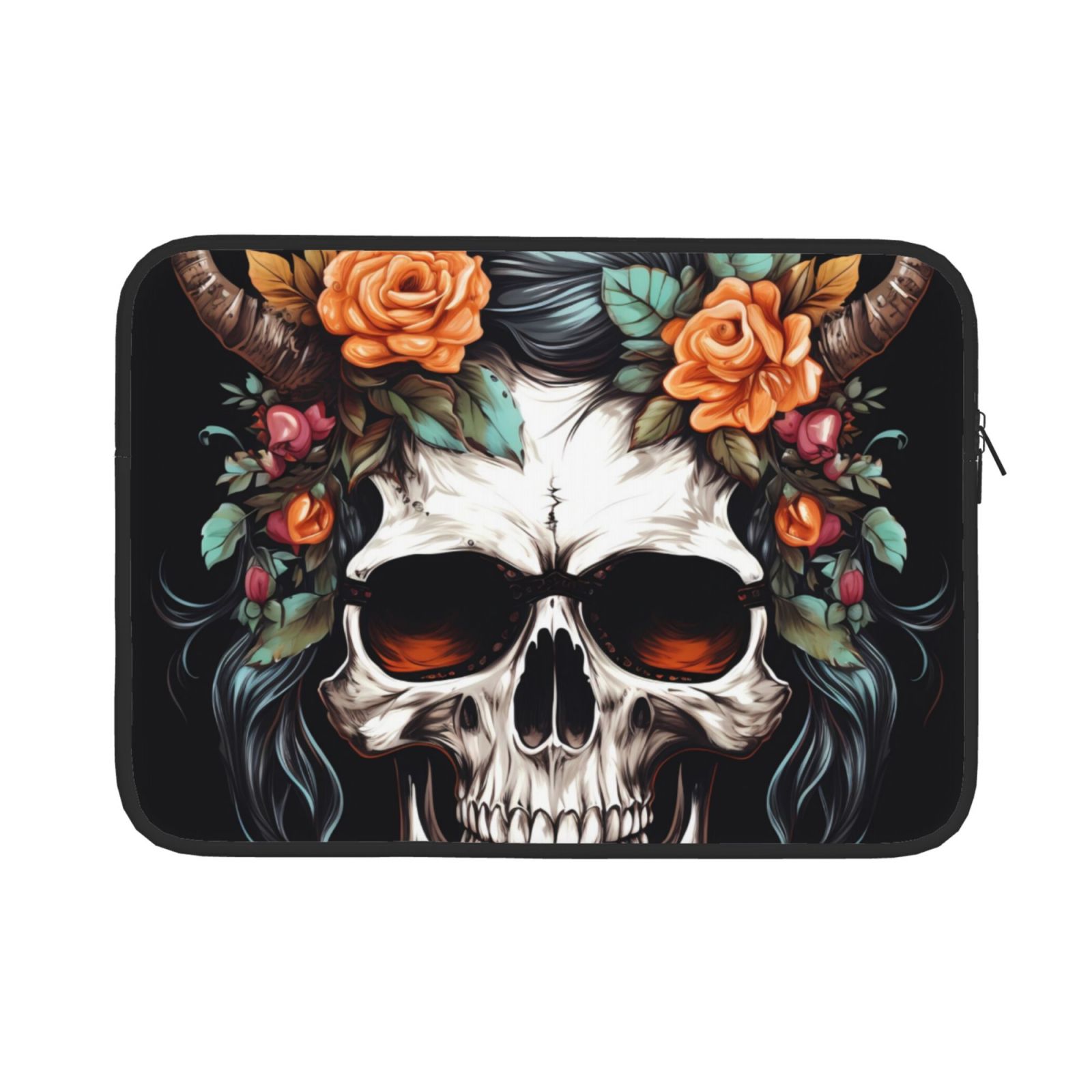 Rocae Flower Horn Skull for Classic Slim Ergonomic Briefcase and ...