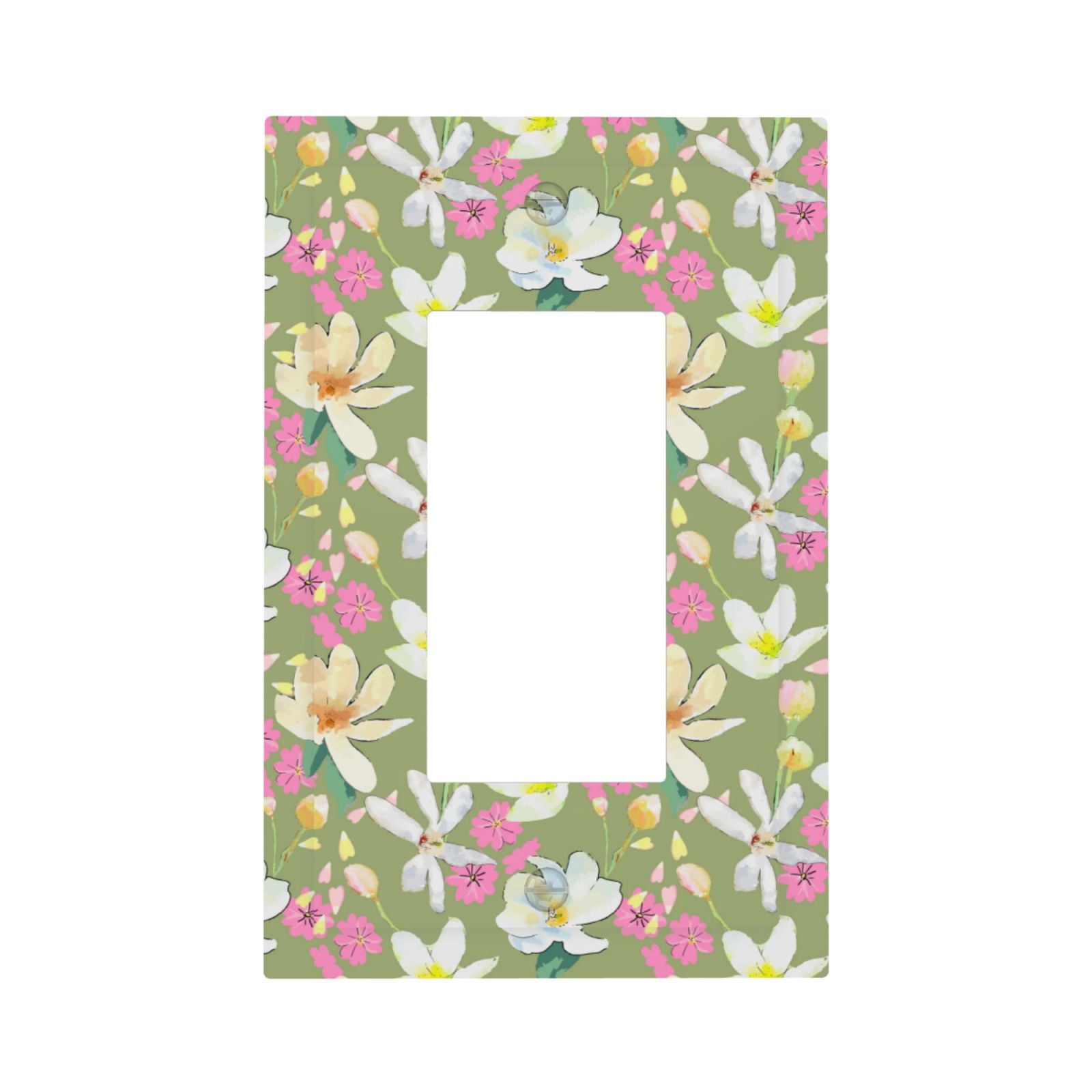 Rocae Flowers And Buds for Decorator Light Switch or Receptacle Outlet ...