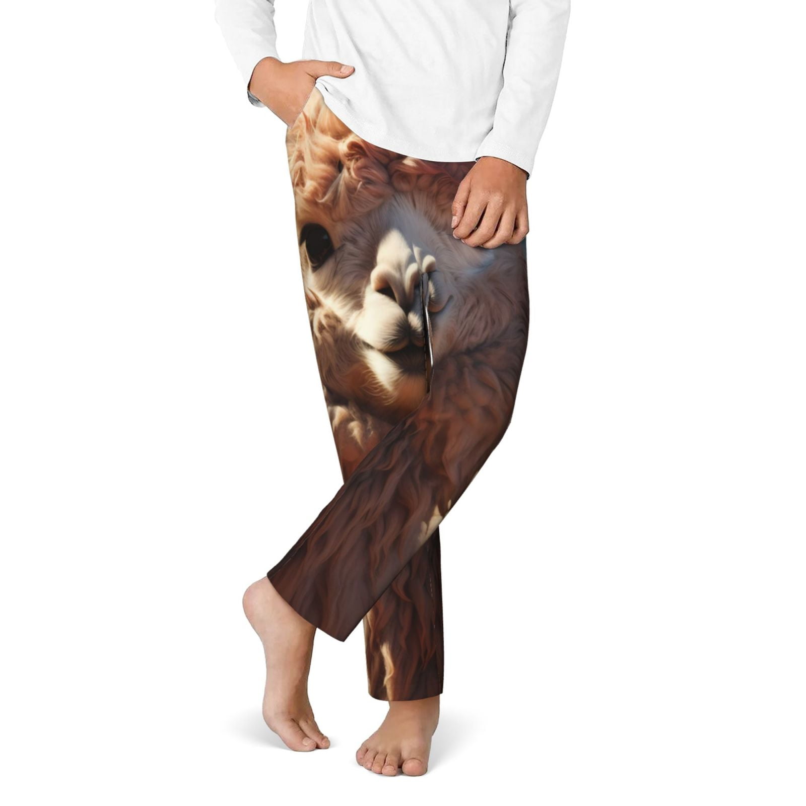 Rocae Fluffy Alpaca Mountain Meadow for Teenagers' Pajama Pants,Girls ...