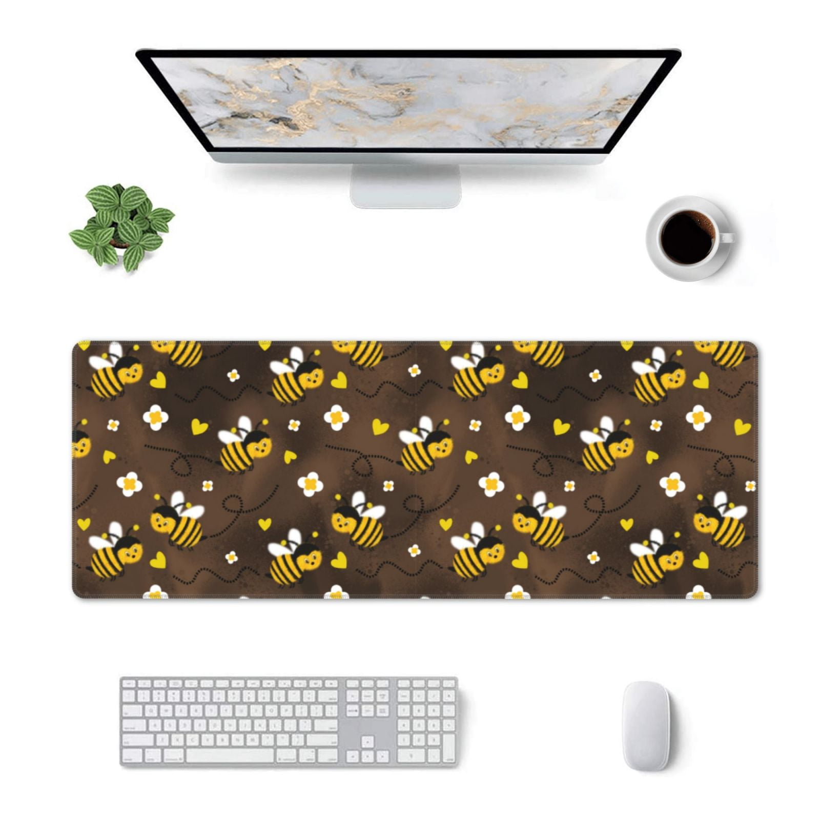 Rocae Flying Furry Honey Bees for Gaming Mouse Pad, Mouse Pad Large ...