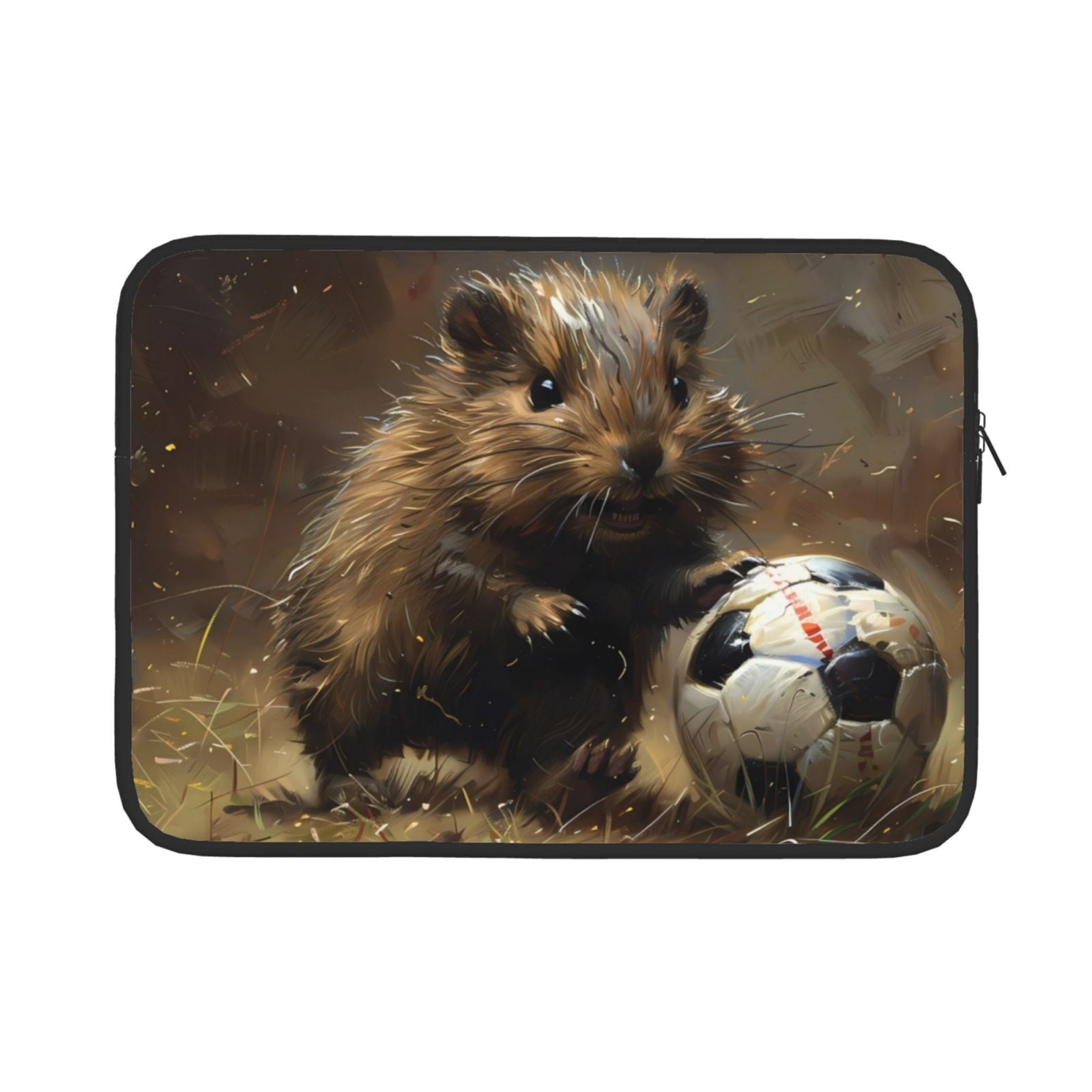 Rocae Football Loving Hamster for Classic Slim Ergonomic Briefcase and ...