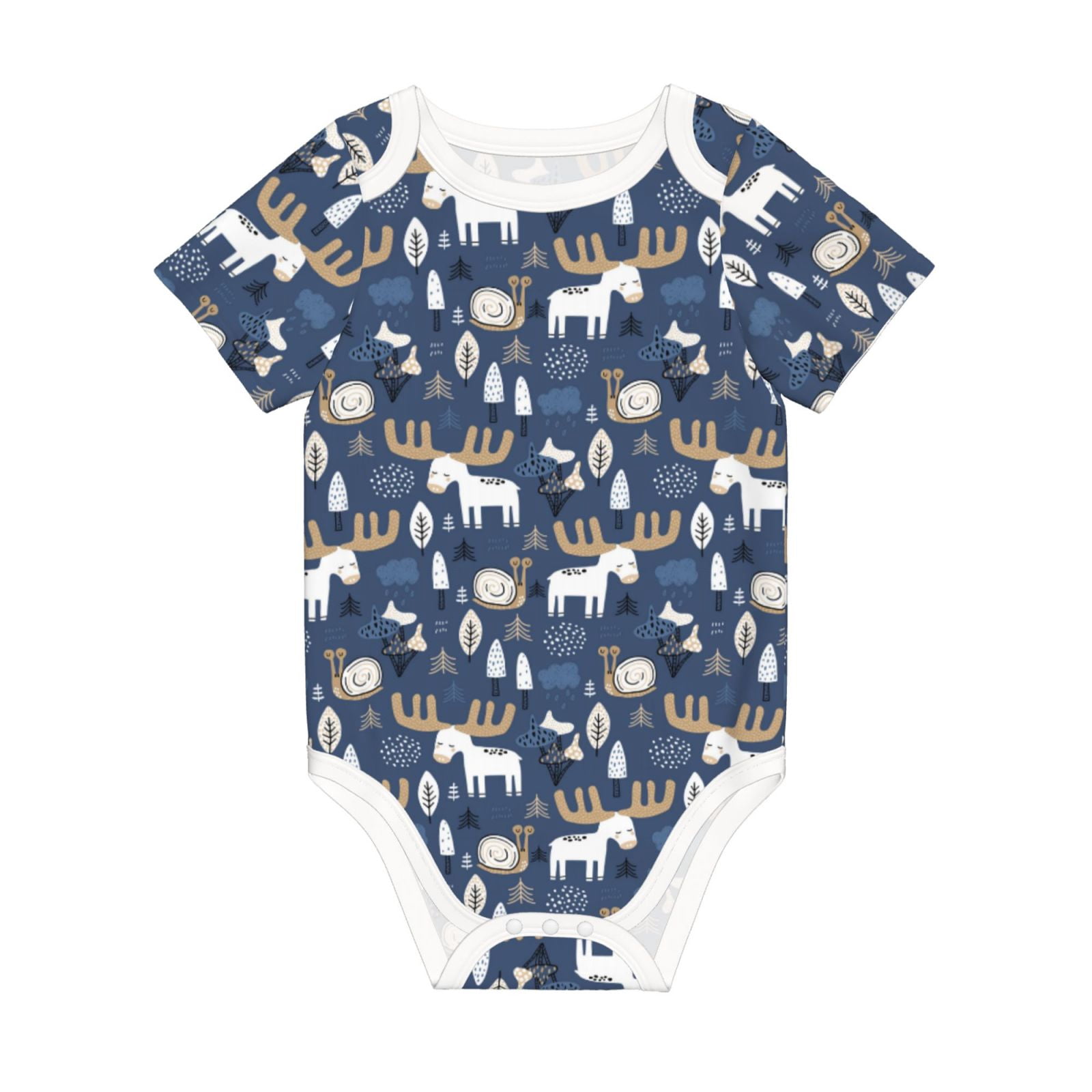 Rocae Forest Elk for Baby Climbing Clothes Soft Baby Romper for Active ...