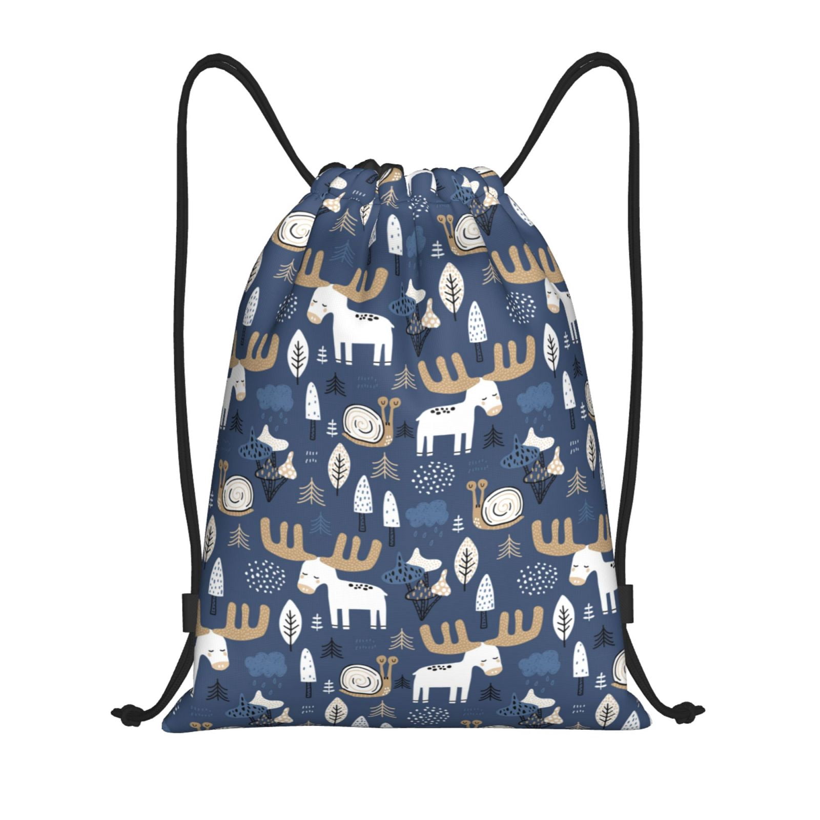 Rocae Forest Elk for Gym Bag Drawstring Bags Gym Backpack for Gym ...