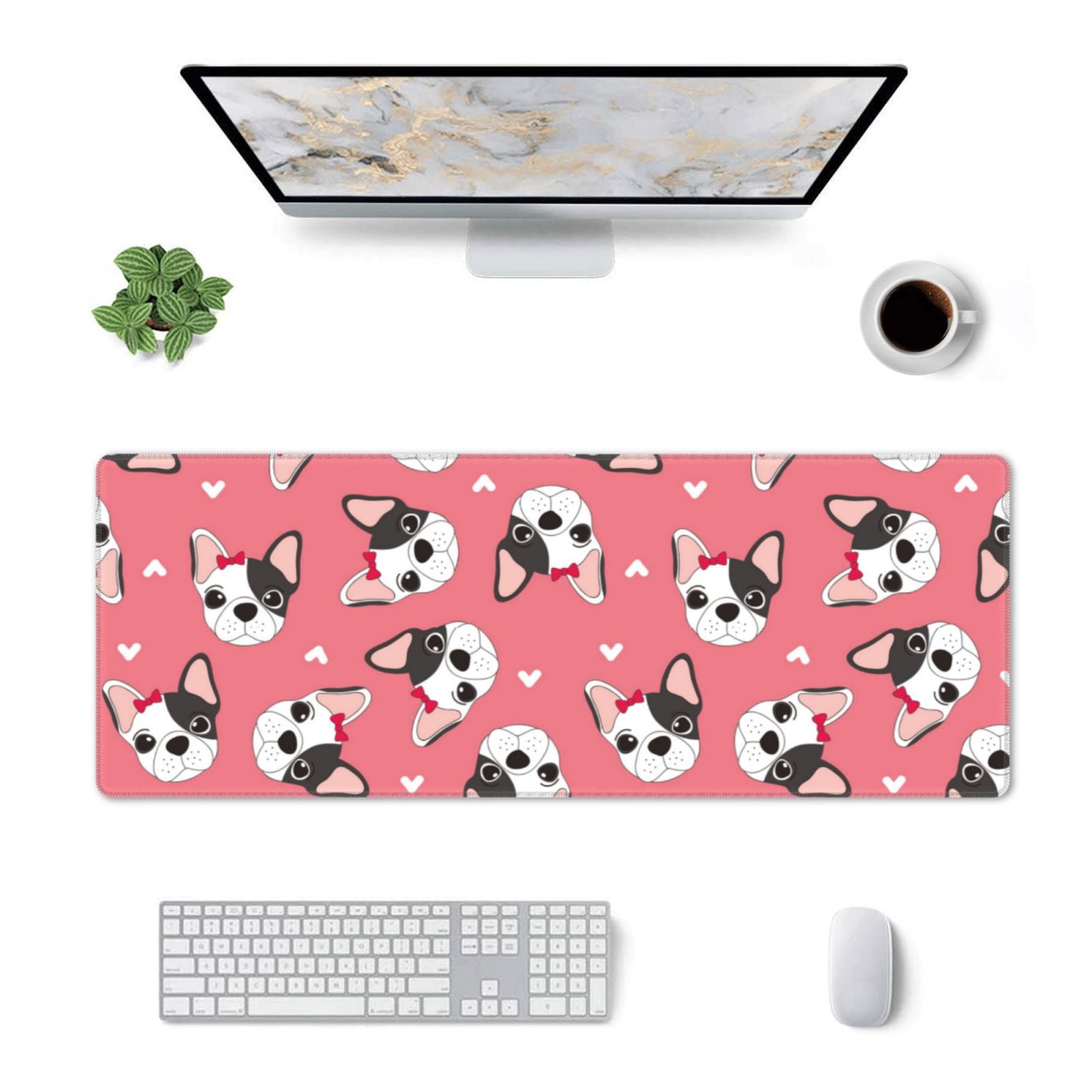 Rocae French Bulldog Face for Gaming Mouse Pad, Mouse Pad Large, Office ...
