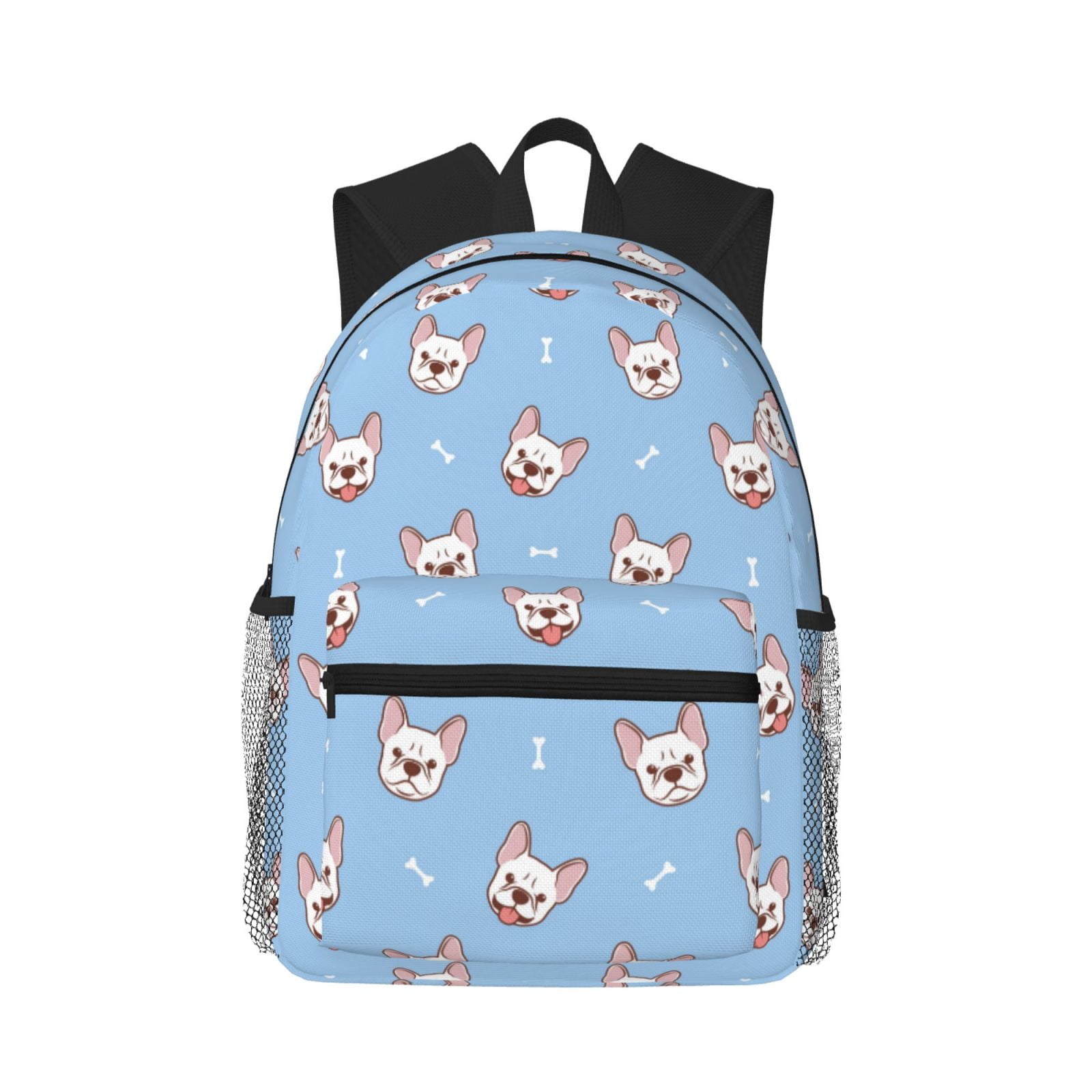 Rocae French Bulldog Head for Lightweight Casual Backpack Travel Hiking ...