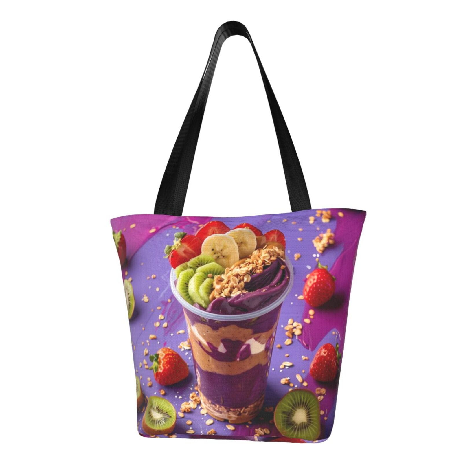 Rocae Fruit Parfait Colorful for Shoulder Bags for Women Tote Bag for ...