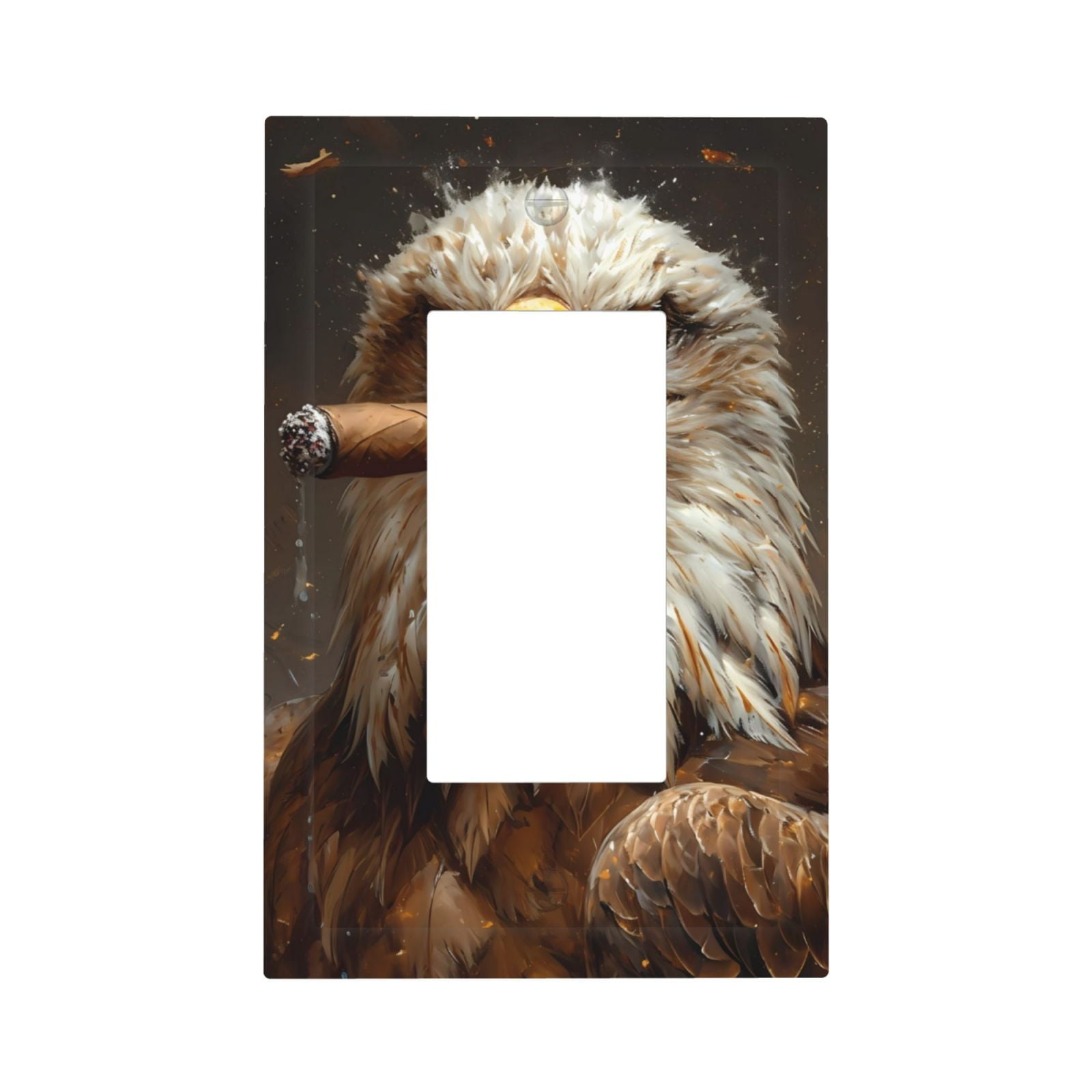 Rocae Funny Bald Eagle for Decorator Light Switch or Receptacle Outlet ...