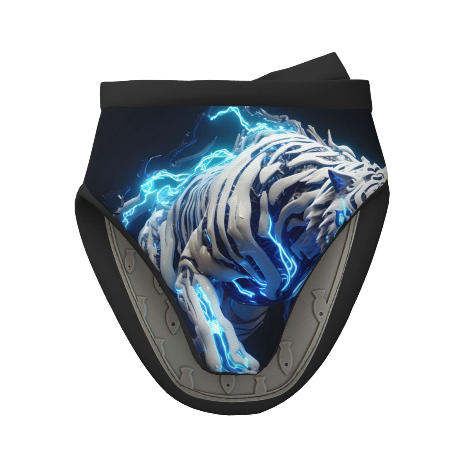 Rocae Futuristic Blue Light White Tiger for Mini Oven Mitts Rubber Oven ...