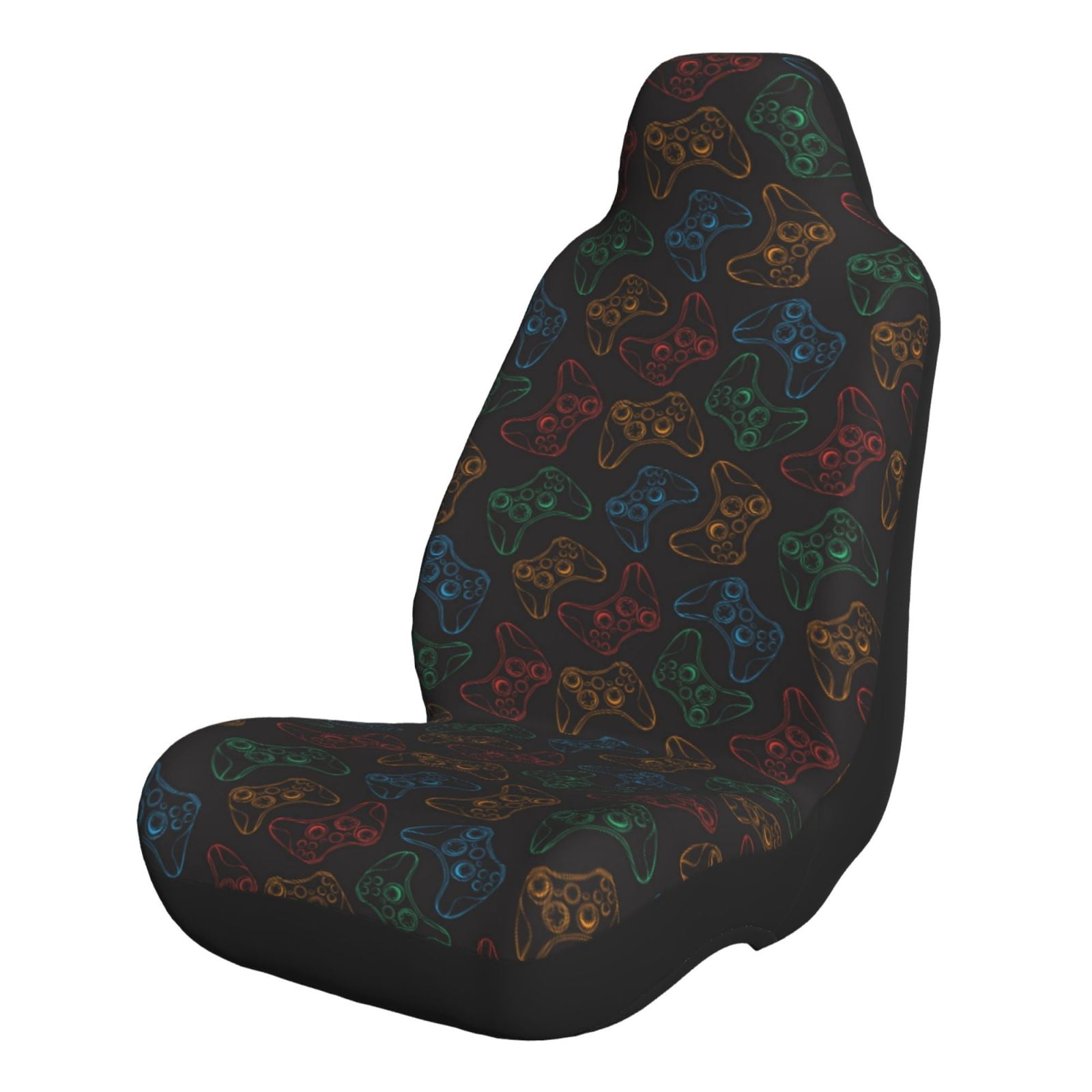Rocae Gamepad Joystick Game Print Seat Covers for Cars Trucks and SUVs ...