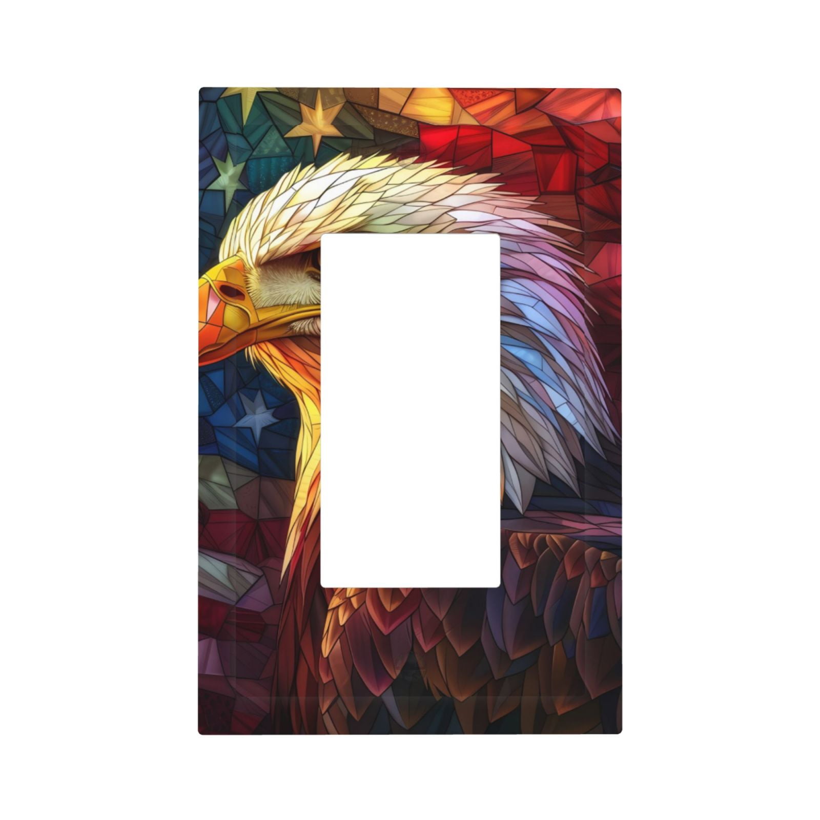 Rocae Geometric American Bald Eagle for Decorator Light Switch or ...