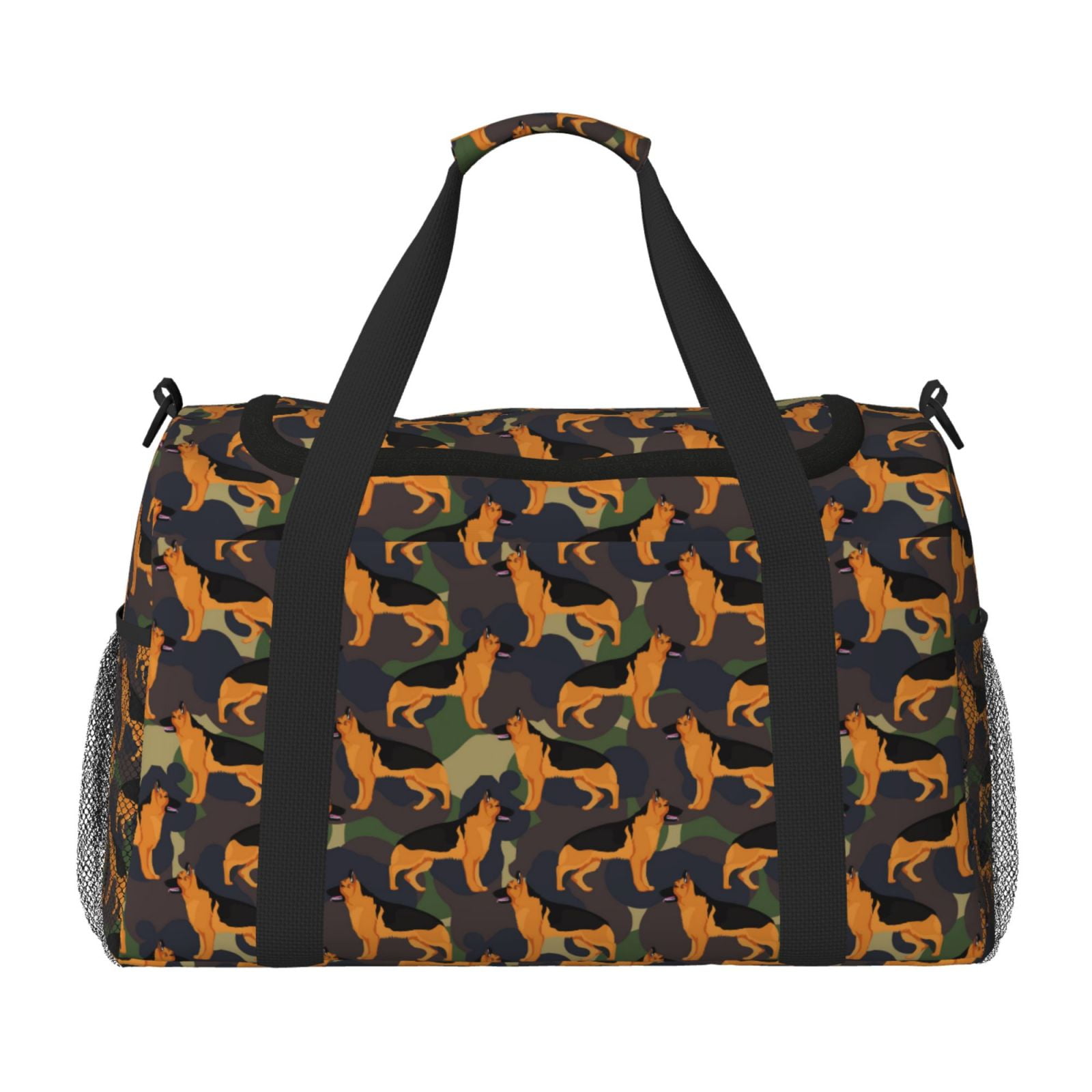 Rocae German Shepherd Dog Print Hand Travel Bag Travel Duffel Bag and ...